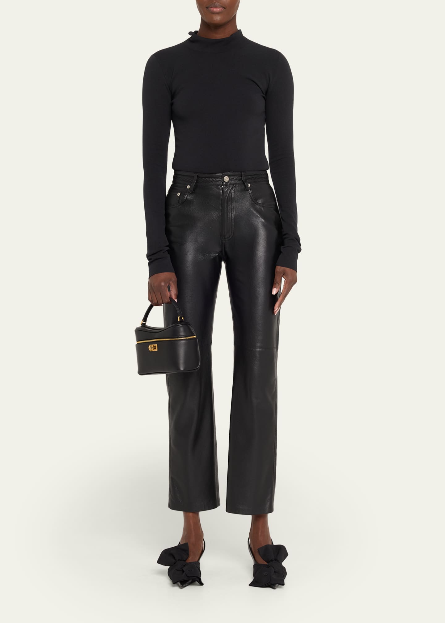Balenciaga Rodeo Leather Vanity Top-Handle Bag - Bergdorf Goodman