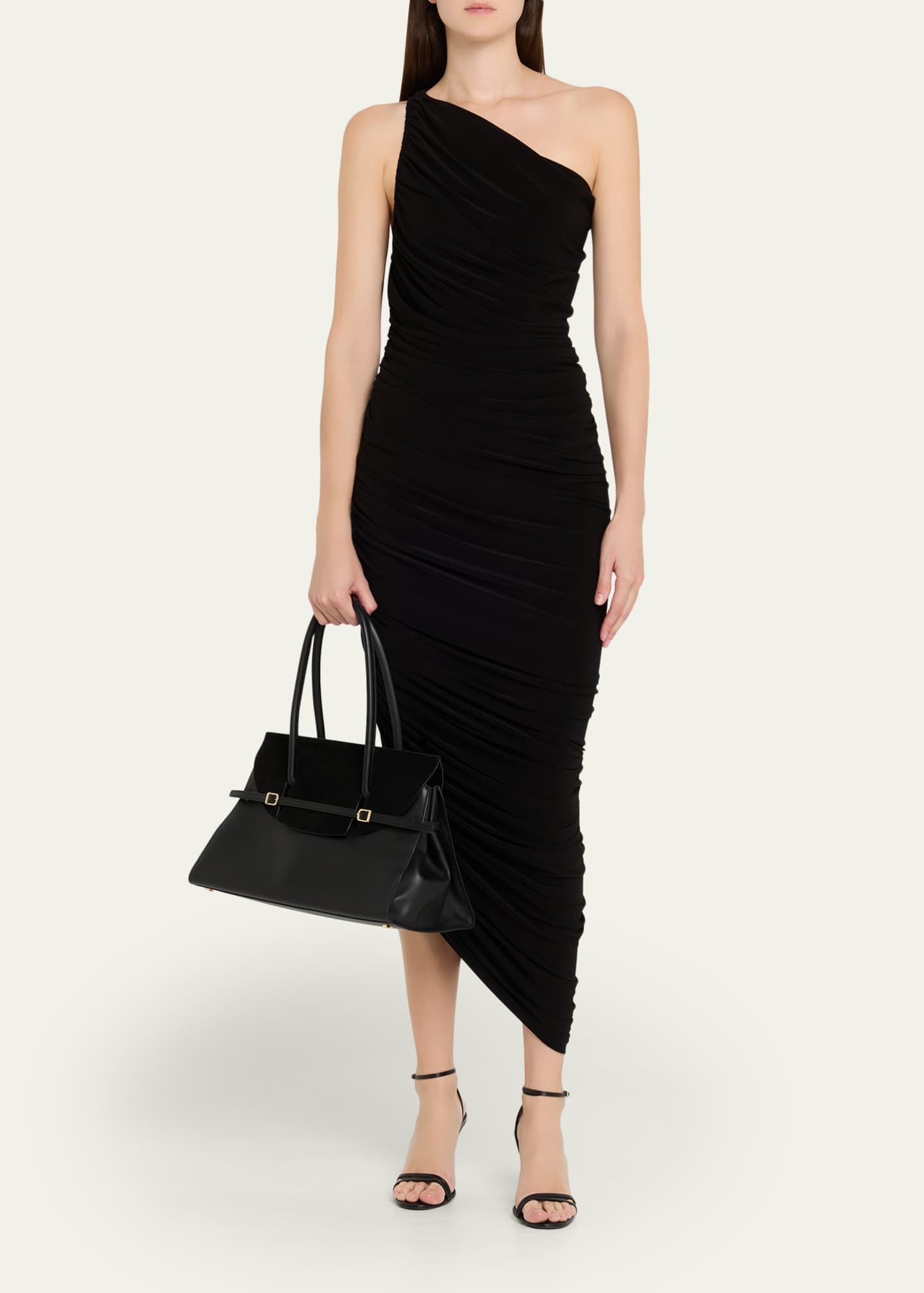 SIMKHAI River Suede Flap Leather Shoulder Bag - Bergdorf Goodman
