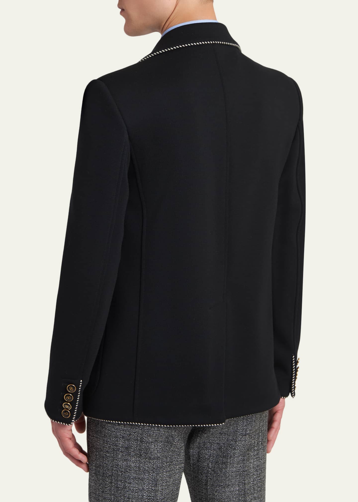 Valentino Garavani Men's Valentino Single Breasted Wool Jacket with ...