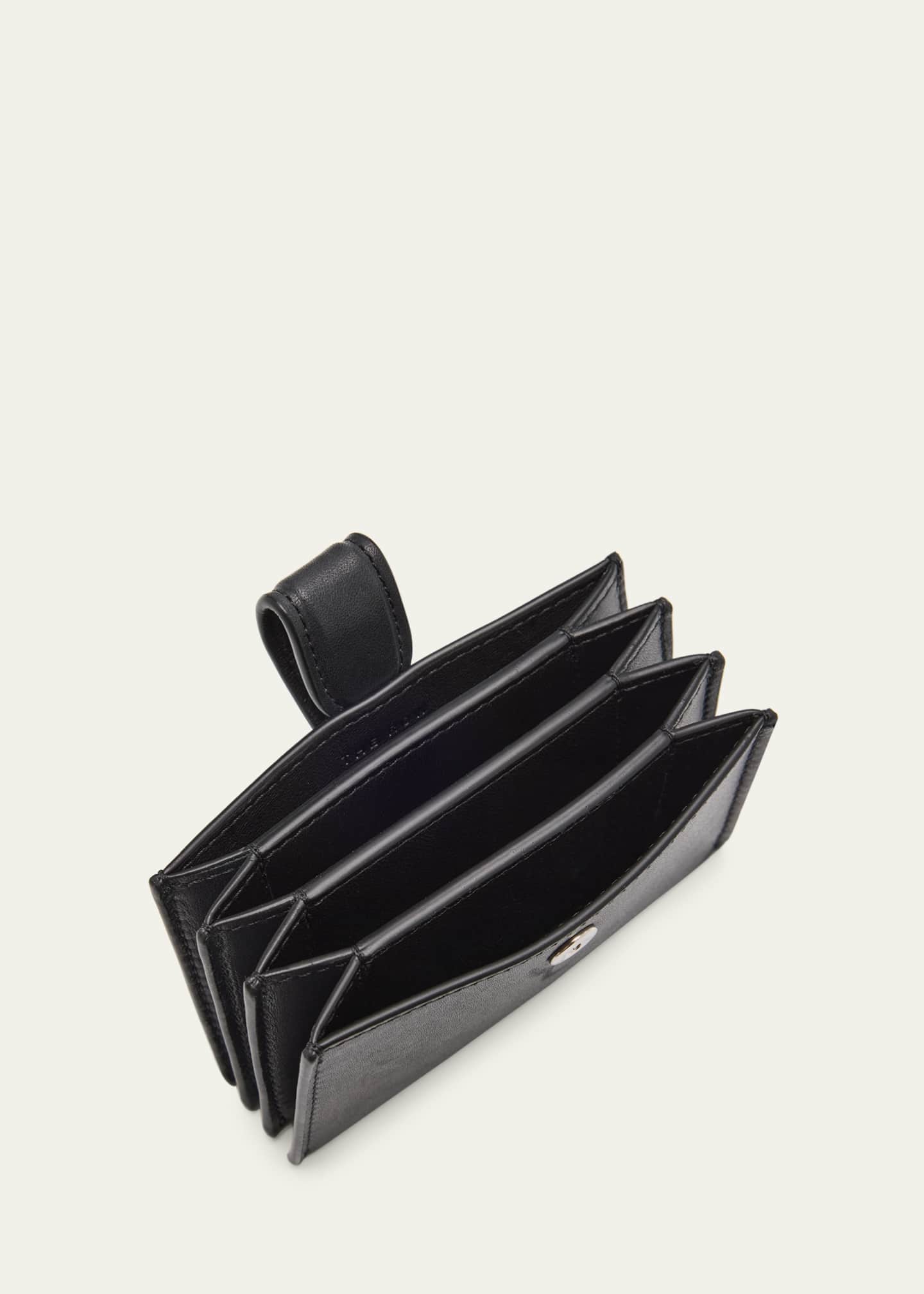 THE ROW Pick Stitch Leather Card Case - Bergdorf Goodman