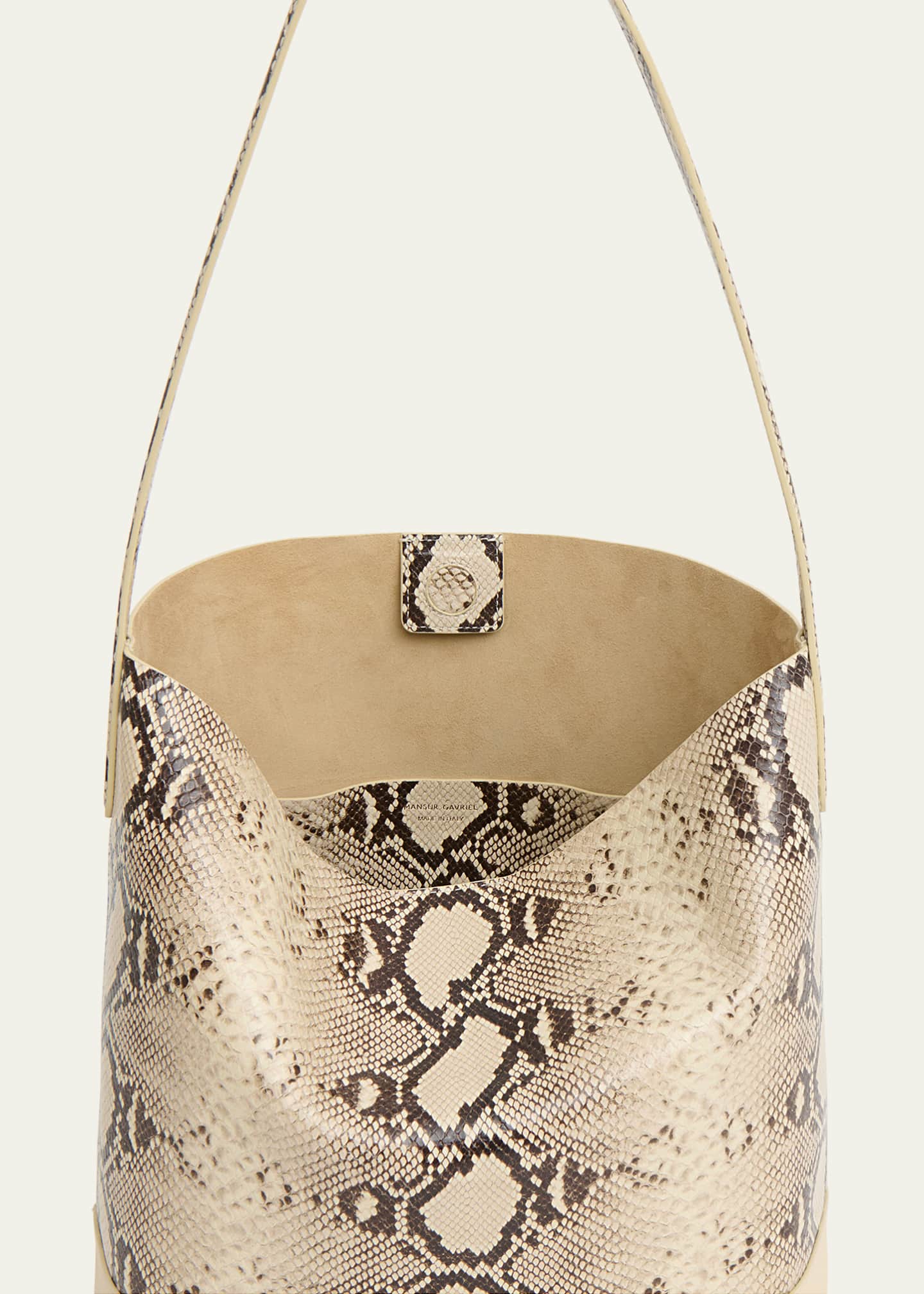 Mansur Gavriel Everyday Cabas Snakeskin-Embossed Tote Bag - Bergdorf ...