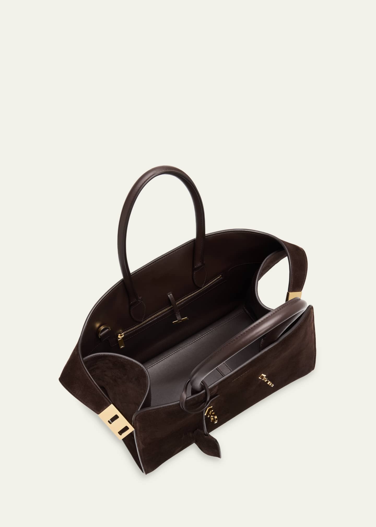 Ferragamo Hug Medium Suede Handbag - Bergdorf Goodman