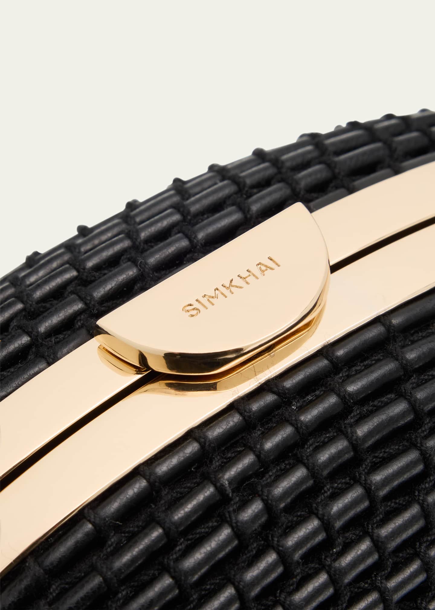 SIMKHAI Bridget Corded Vegan Leather Shell Clutch Bag - Bergdorf Goodman