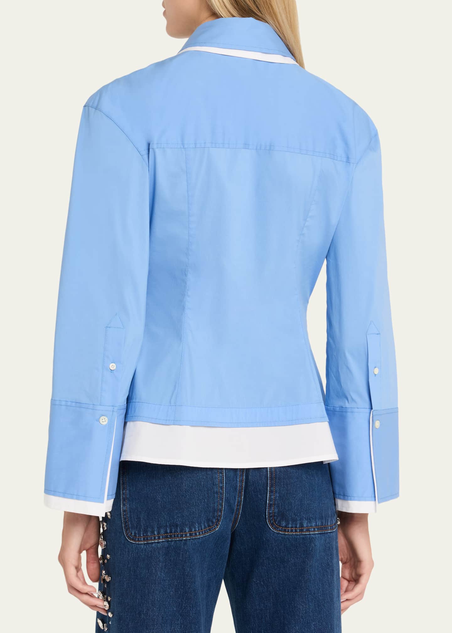 Veronica Beard Bonnie Button-Front Shirt - Bergdorf Goodman