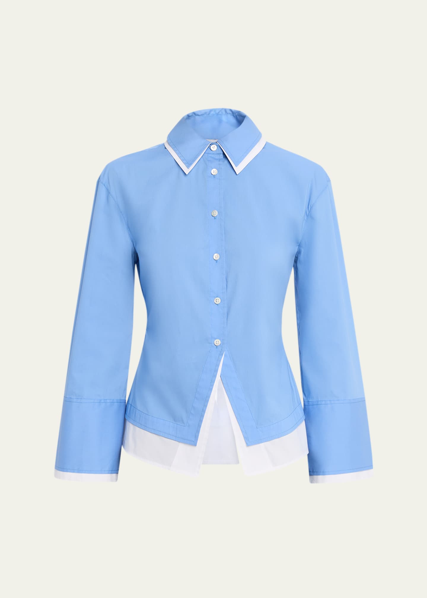 Veronica Beard Bonnie Button-Front Shirt - Bergdorf Goodman
