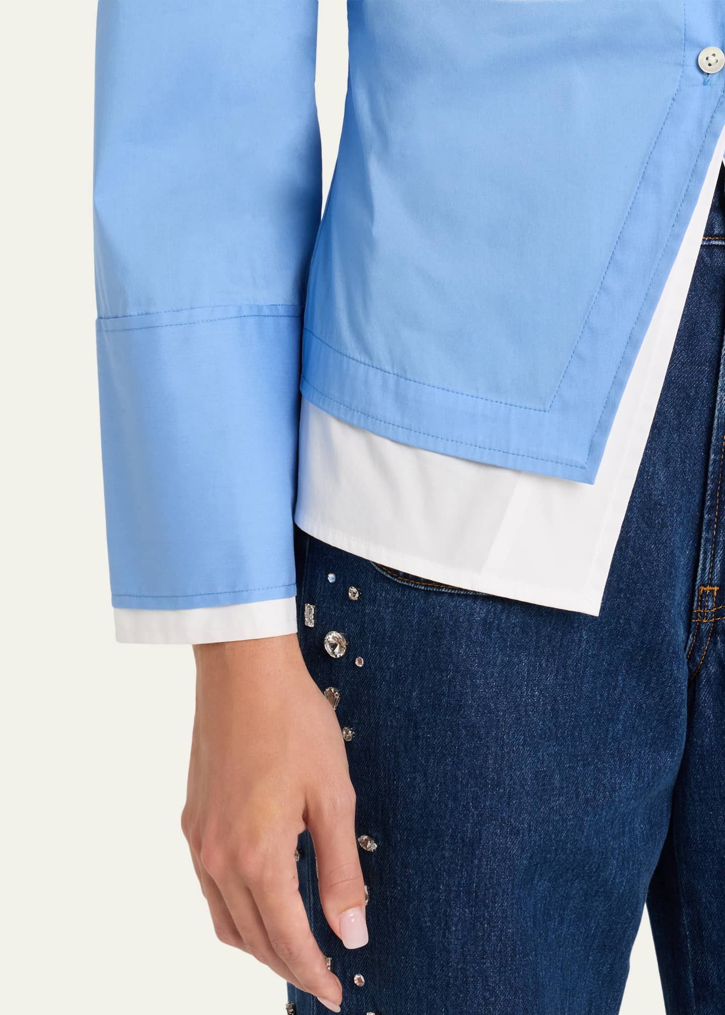 Veronica Beard Bonnie Button-Front Shirt - Bergdorf Goodman