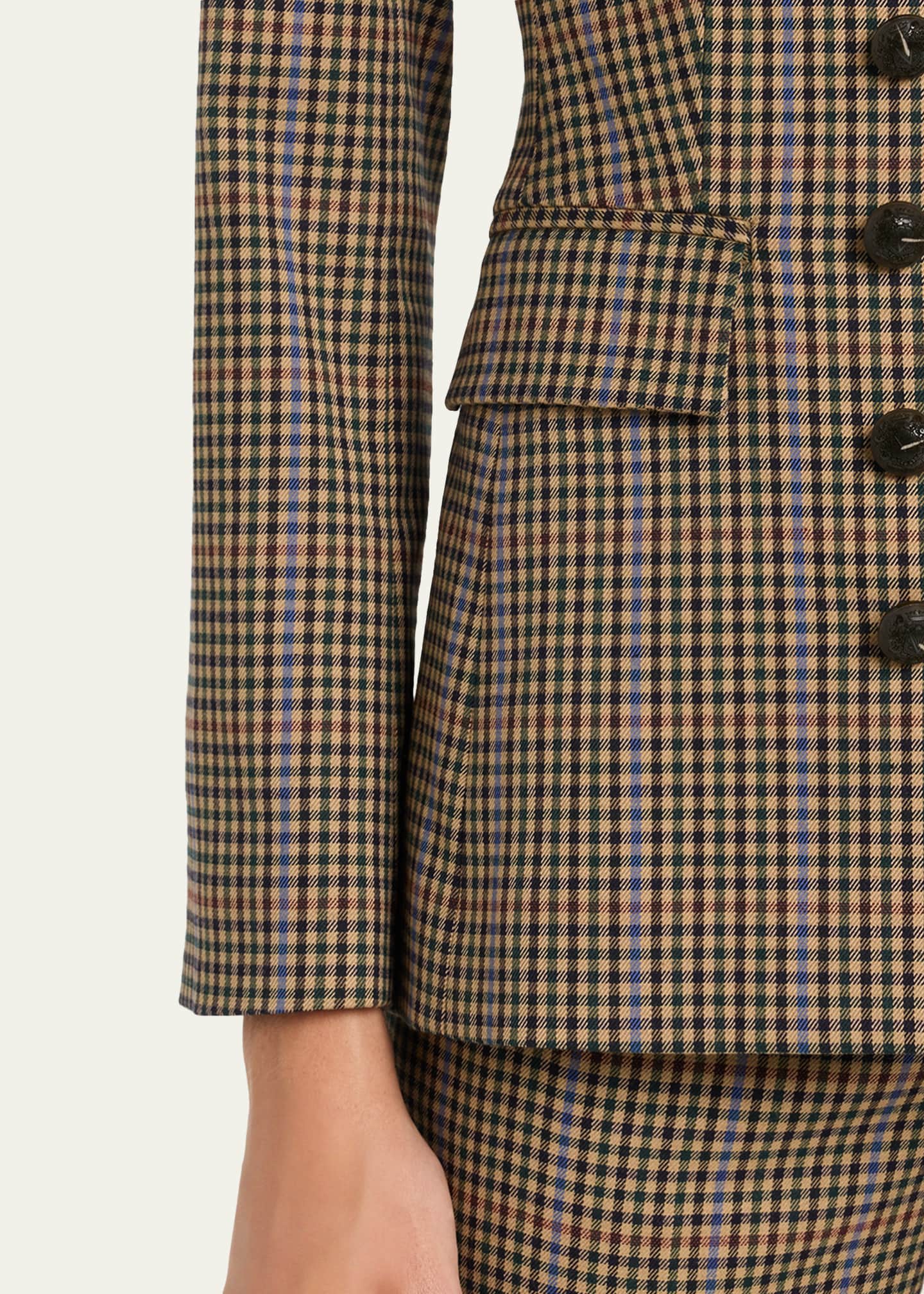 Veronica Beard Claude Plaid Dickey Jacket - Bergdorf Goodman