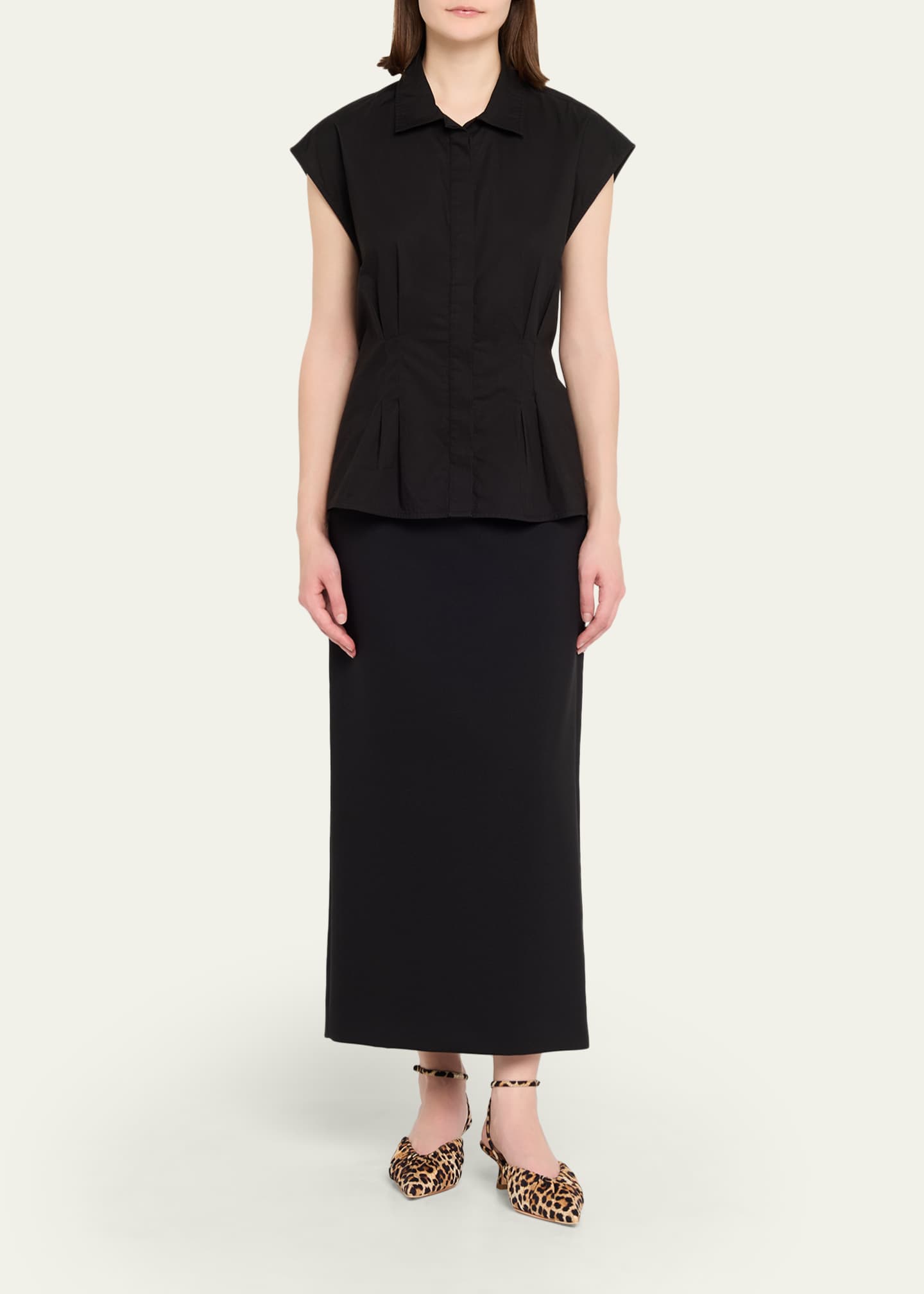 Loeffler Randall 50mm Rio Leopard Jersey Kitten-Heel Pumps - Bergdorf ...