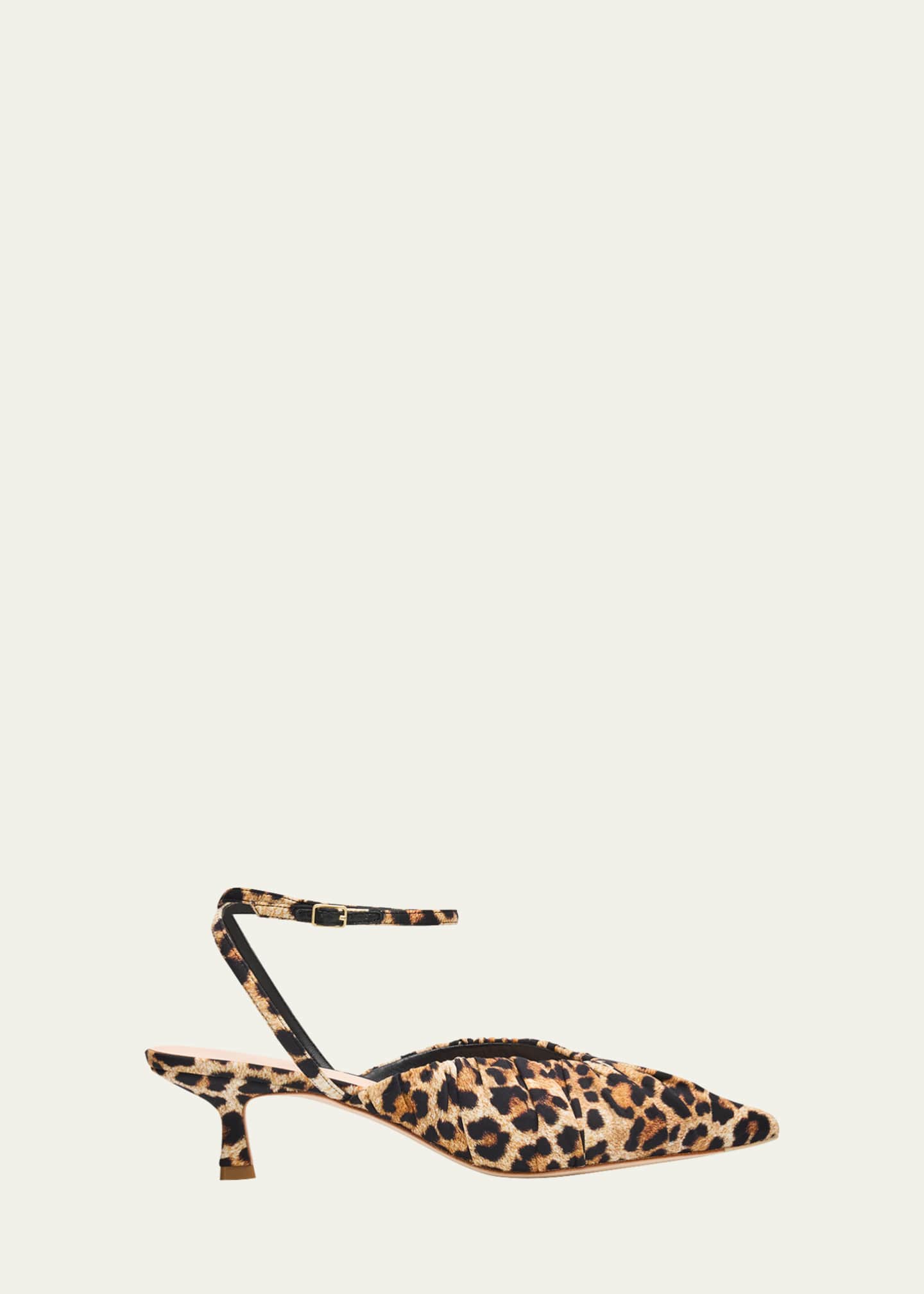 Loeffler Randall 50mm Rio Leopard Jersey Kitten-Heel Pumps - Bergdorf ...