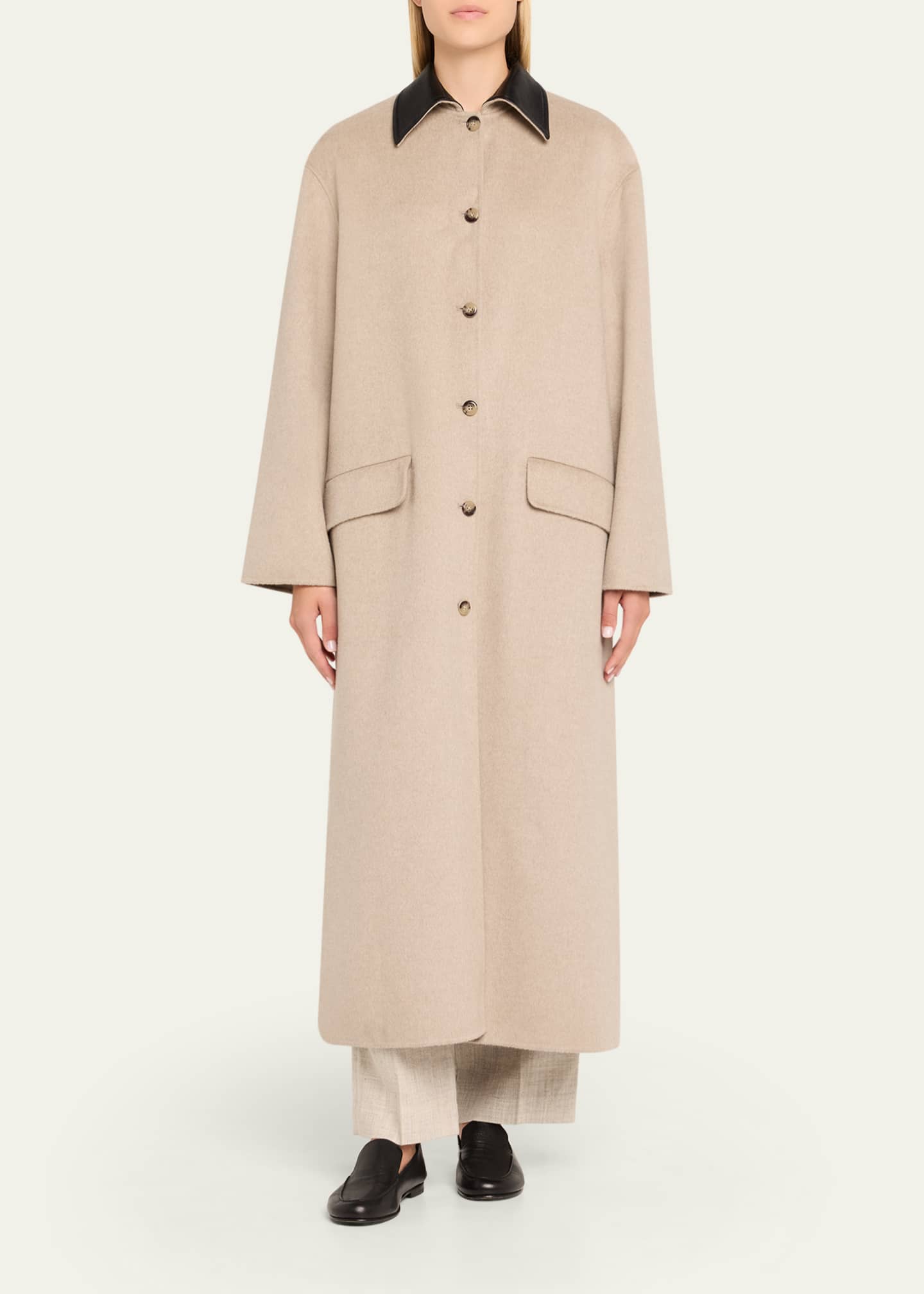 Nanushka Rowina Double Wool Coat - Bergdorf Goodman