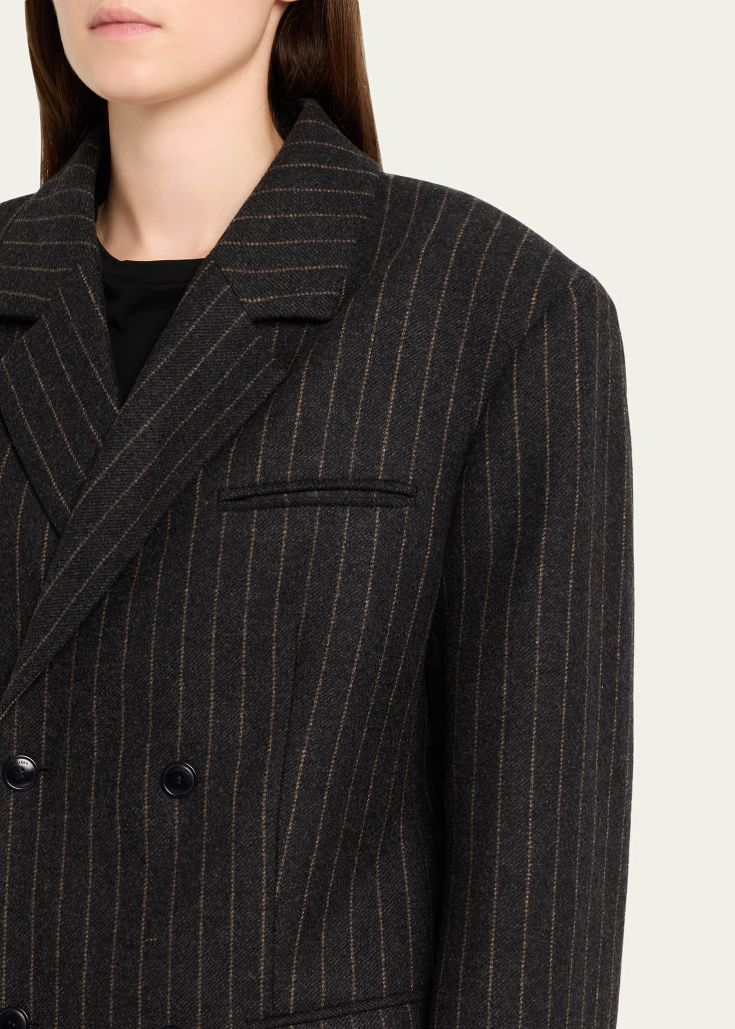 Nanushka Osono Pinstripe Wool Blazer - Bergdorf Goodman