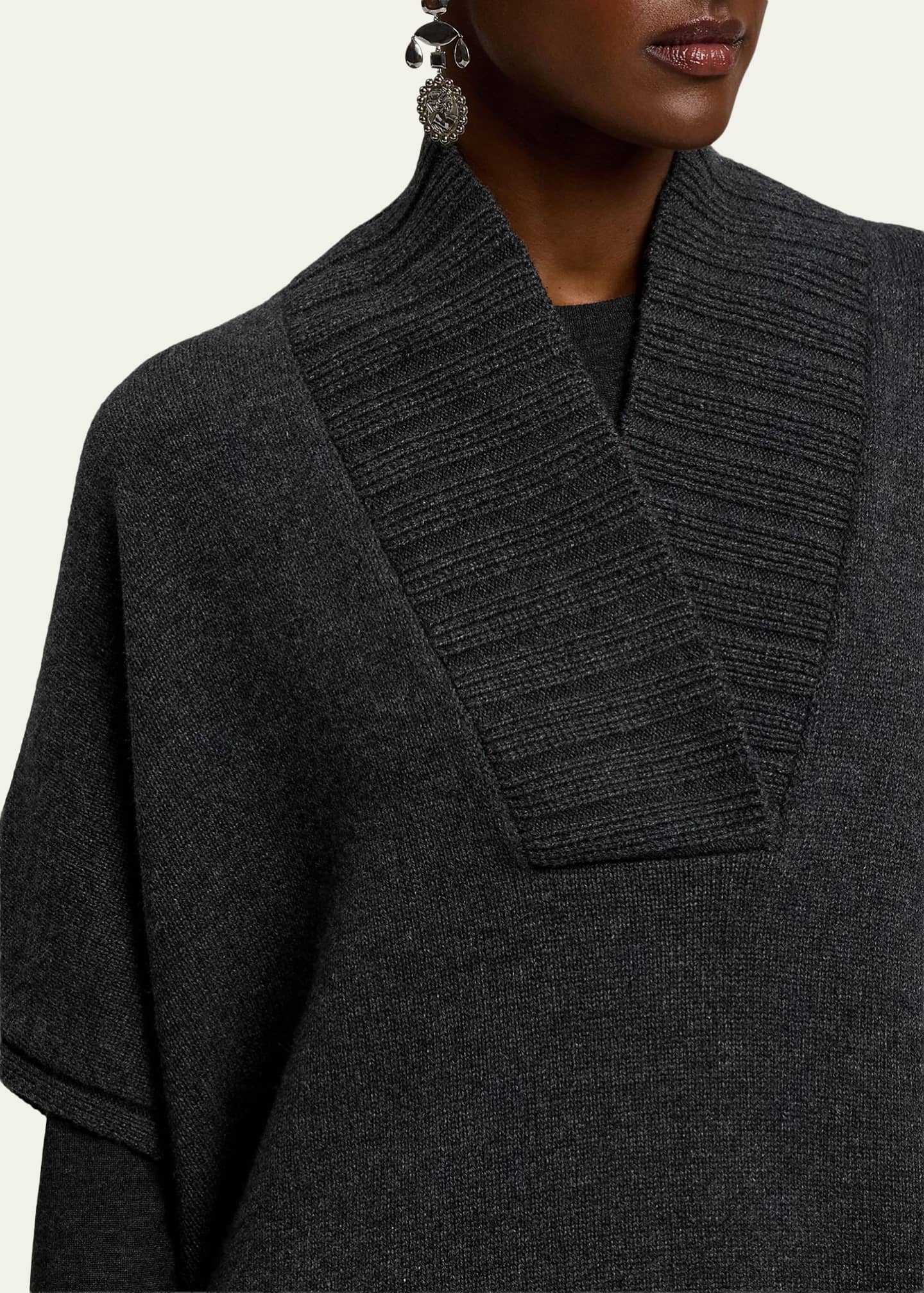 Ralph Lauren Collection Cashmere Jersey Jumper Cape Top - Bergdorf Goodman