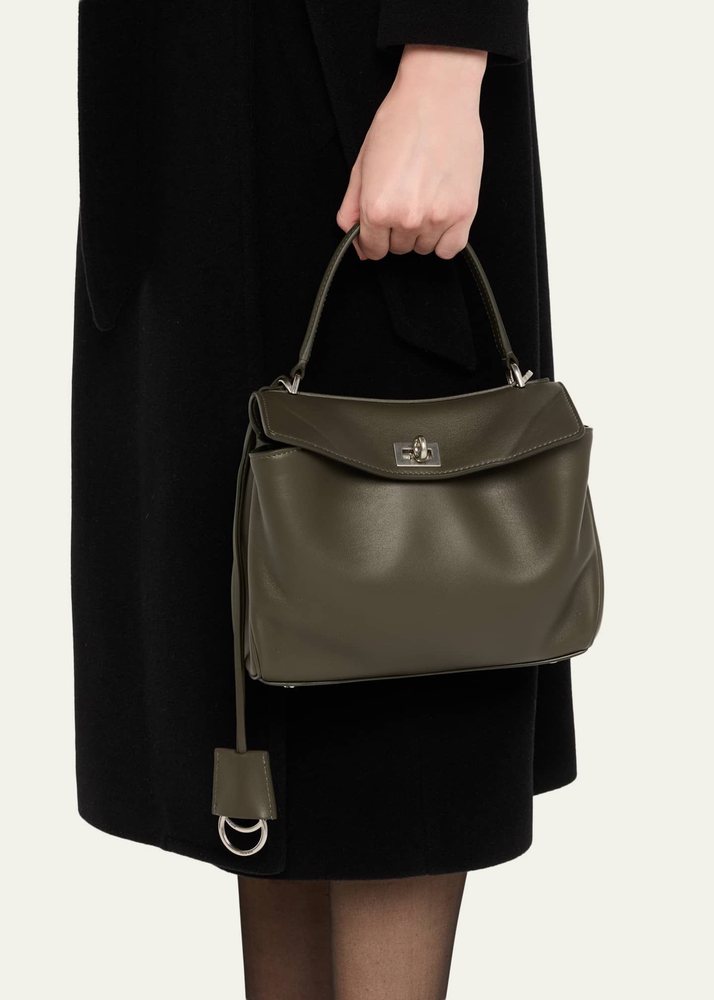 Balenciaga Rodeo Mini Smooth Leather Top-Handle Bag - Bergdorf Goodman