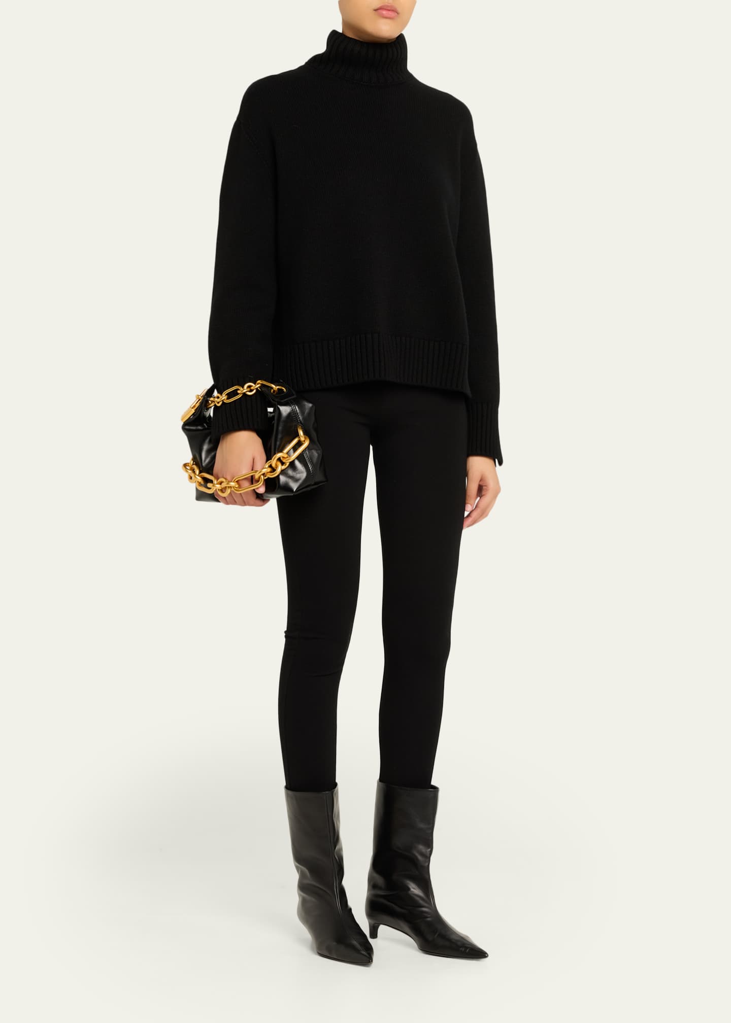 Balmain Sync Mini Chain Leather Top-Handle Bag - Bergdorf Goodman