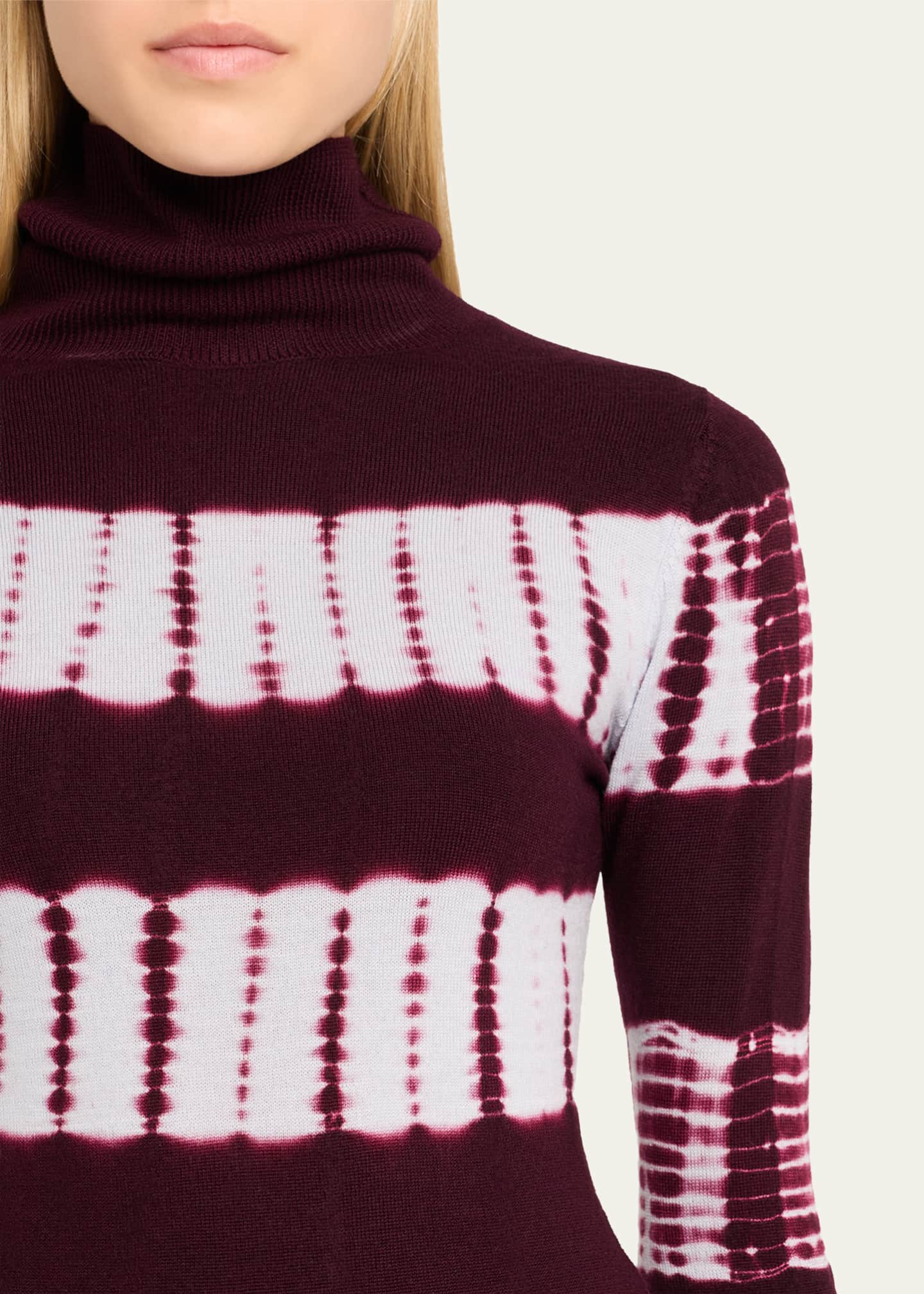 Cara Cara Reese Turtleneck Tie-Dyed Top - Bergdorf Goodman