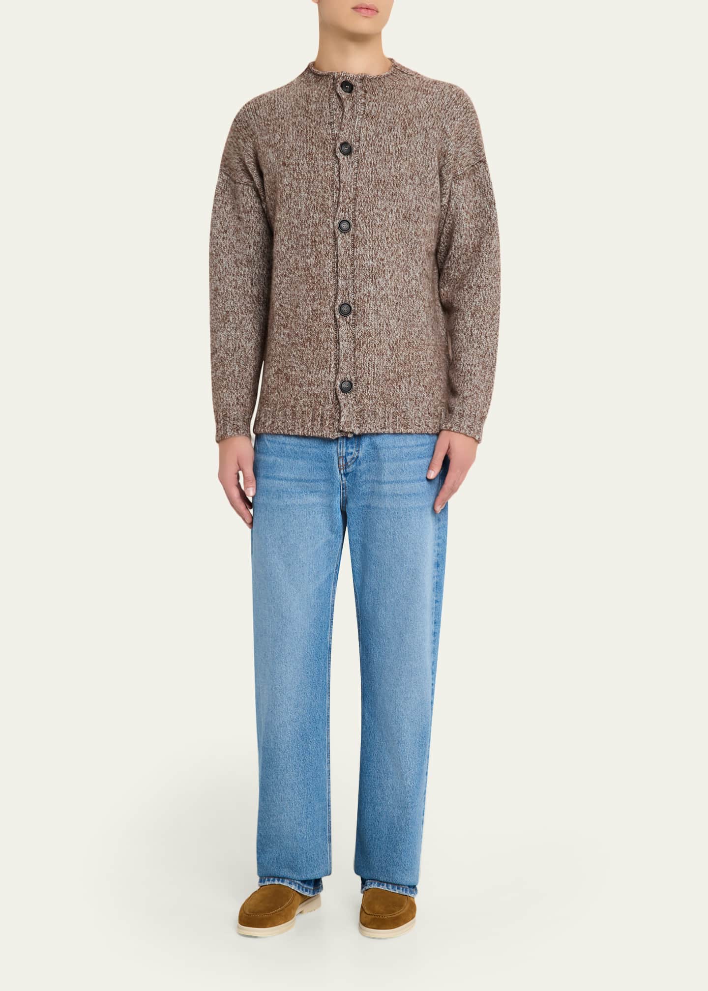Massimo Alba Men's Two-Tone Wool and Cashmere Knit Cardigan - Bergdorf ...