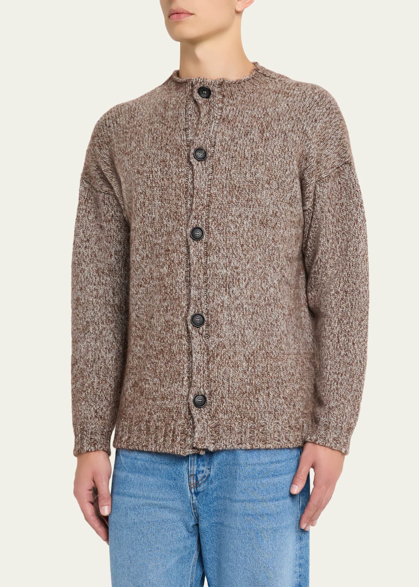 Massimo Alba Men's Two-Tone Wool and Cashmere Knit Cardigan - Bergdorf ...