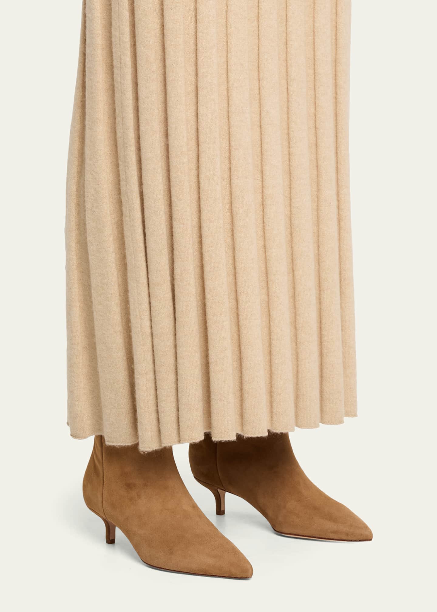 Veronica Beard Lisa Suede Kitten-Heel Knee Boots - Bergdorf Goodman