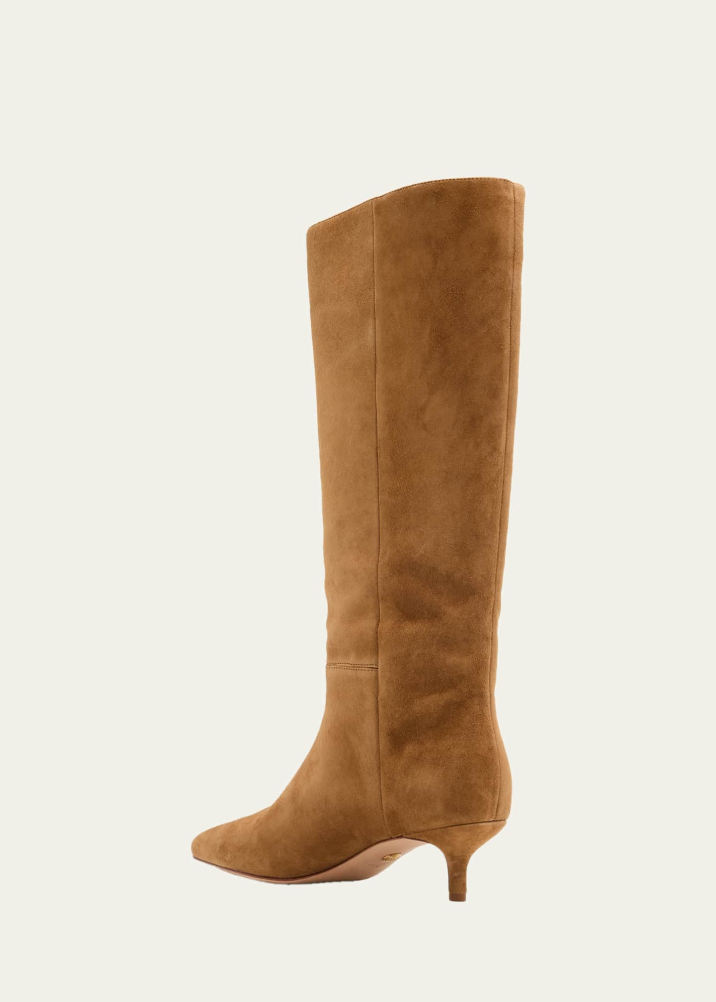 Veronica Beard Lisa Suede Kitten-Heel Knee Boots - Bergdorf Goodman