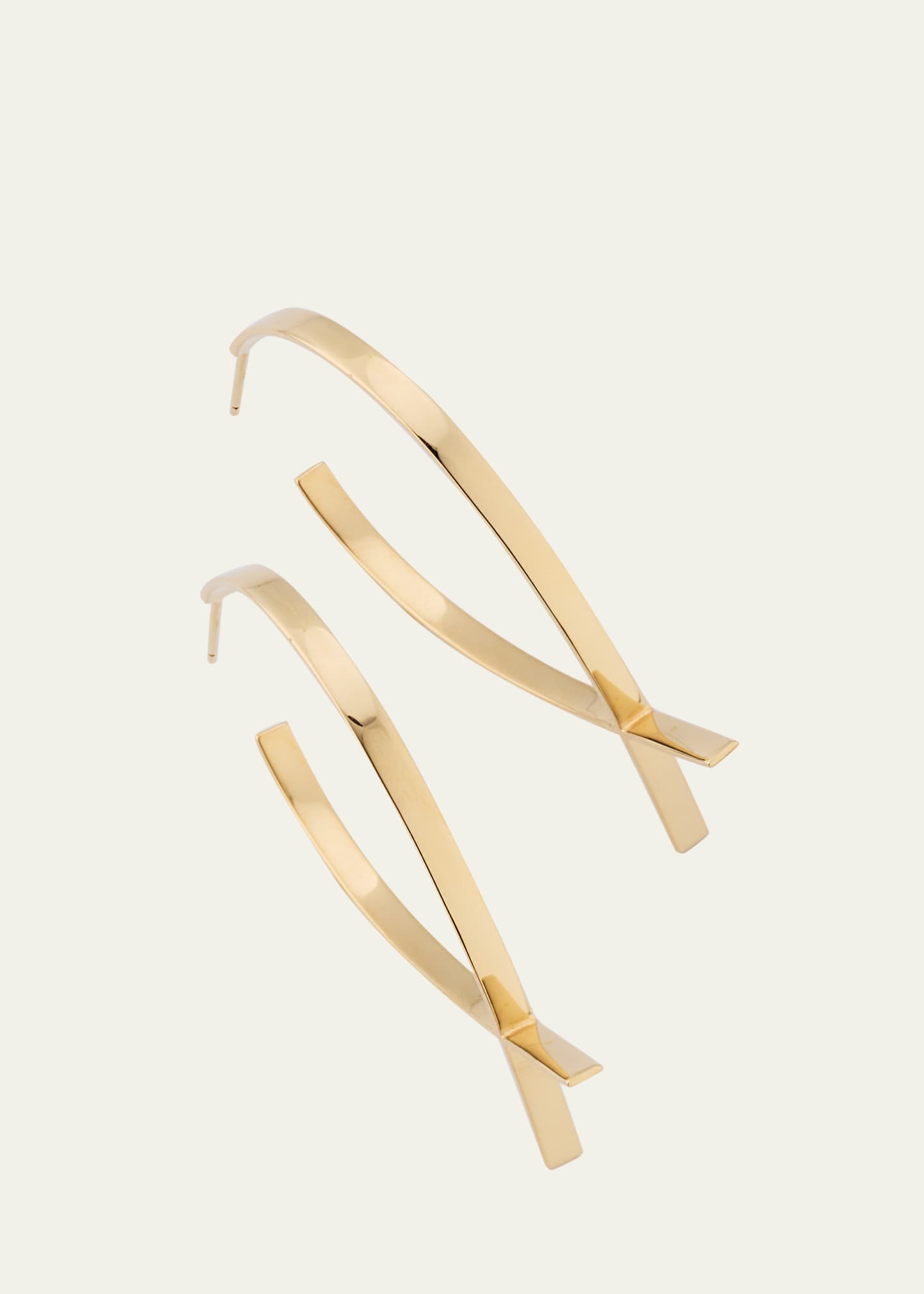 Lana Large Front-Back Upside-Down Hoop Earrings - Bergdorf Goodman