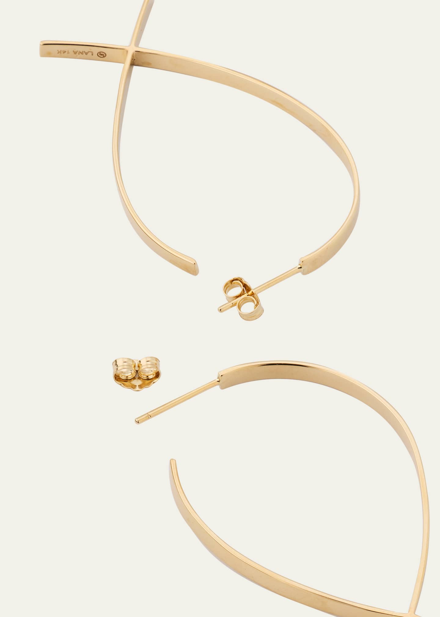 Lana Large Front-Back Upside-Down Hoop Earrings - Bergdorf Goodman