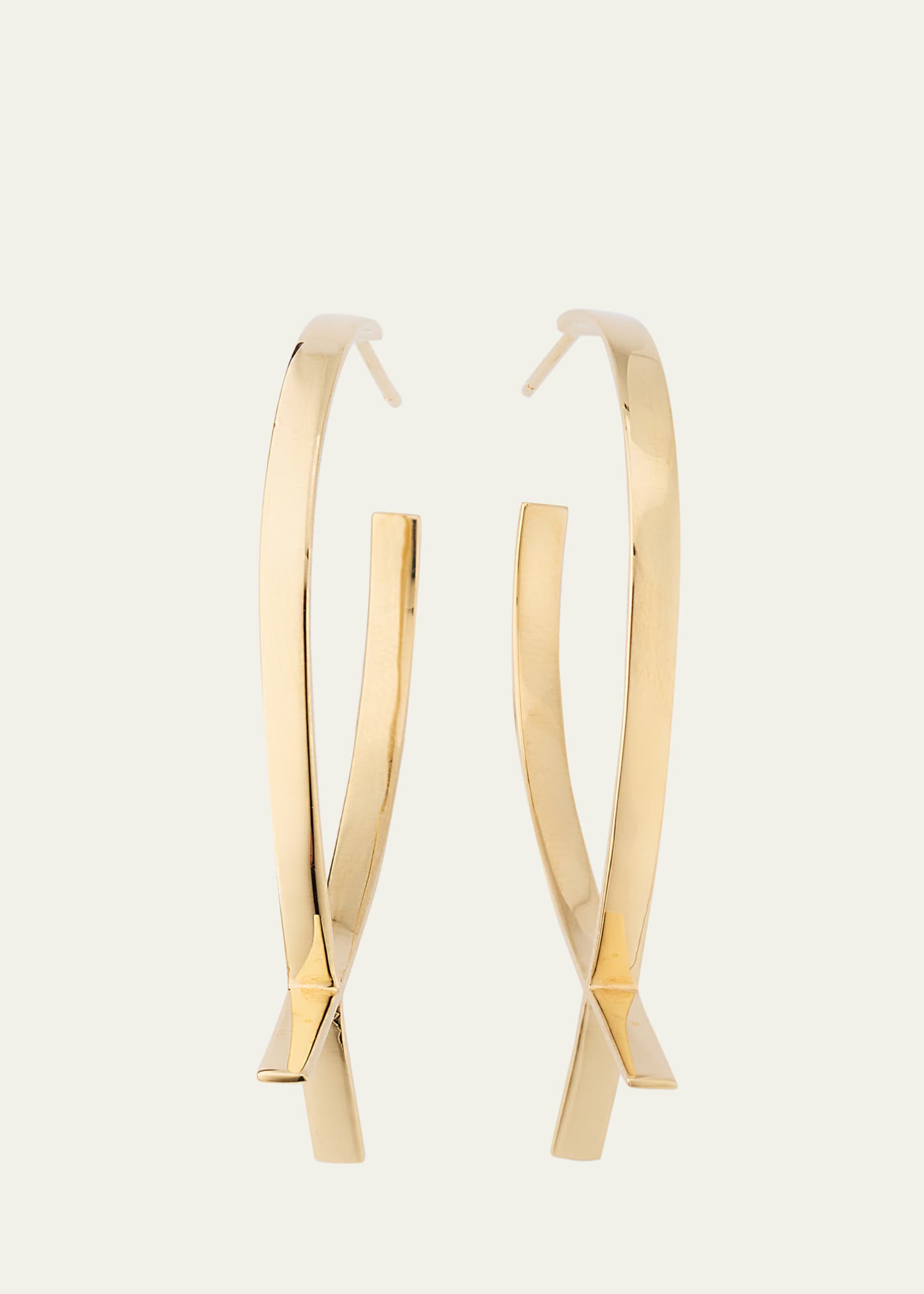 Lana Large Front-Back Upside-Down Hoop Earrings - Bergdorf Goodman