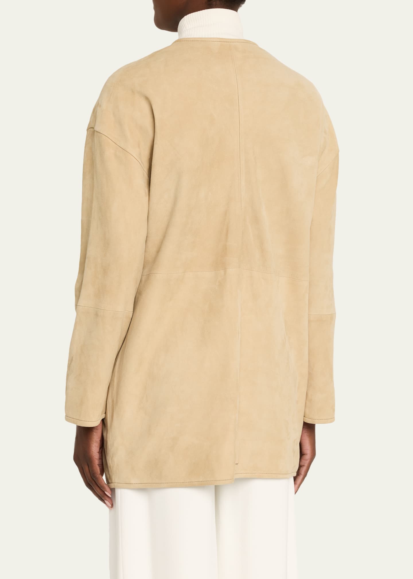 Loulou De Saison Waren Suede Collarless Jacket - Bergdorf Goodman