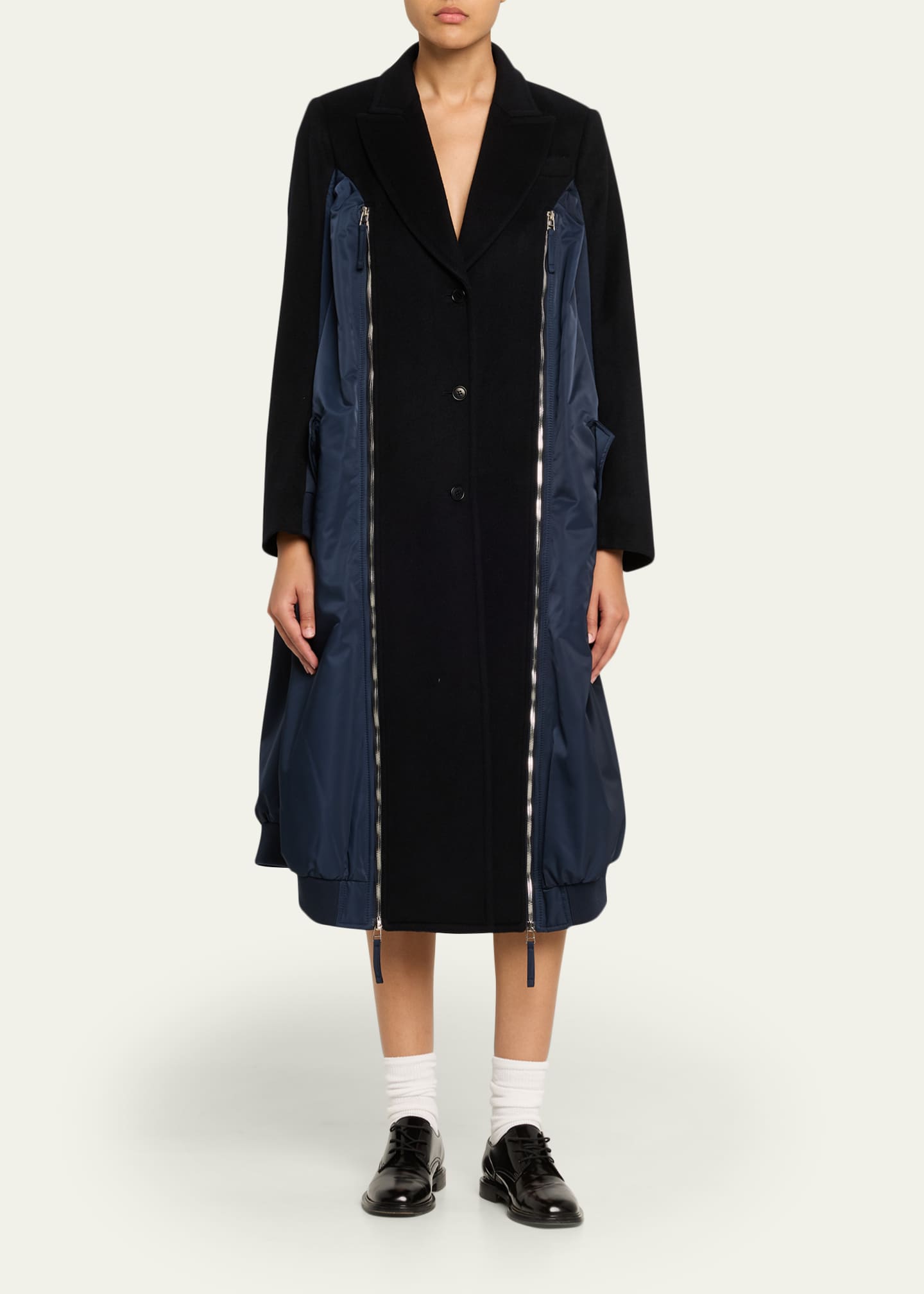 BESFXXK Bomber Panel Pea Coat - Bergdorf Goodman
