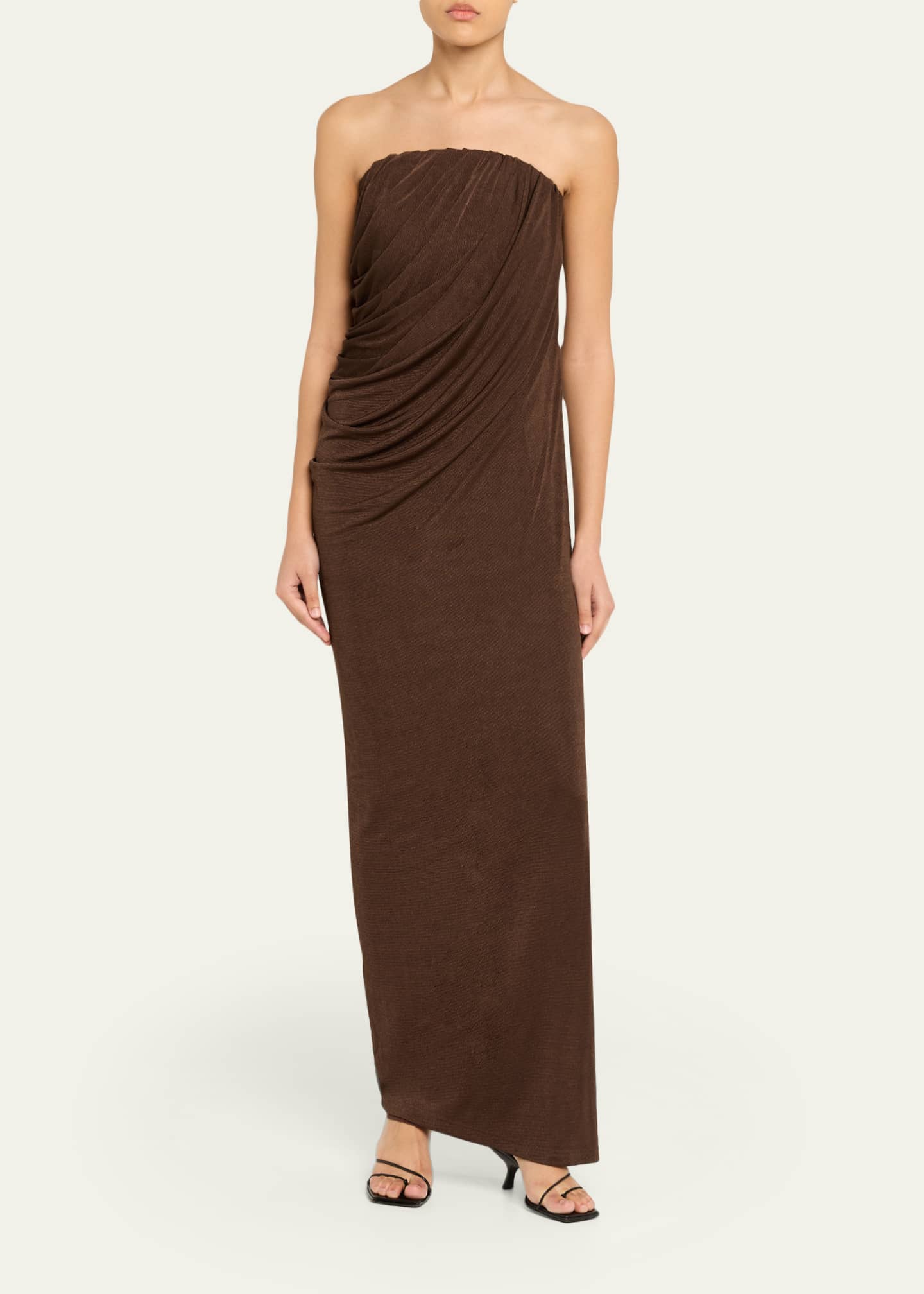 Anna Quan Zella Draped Strapless Dress - Bergdorf Goodman