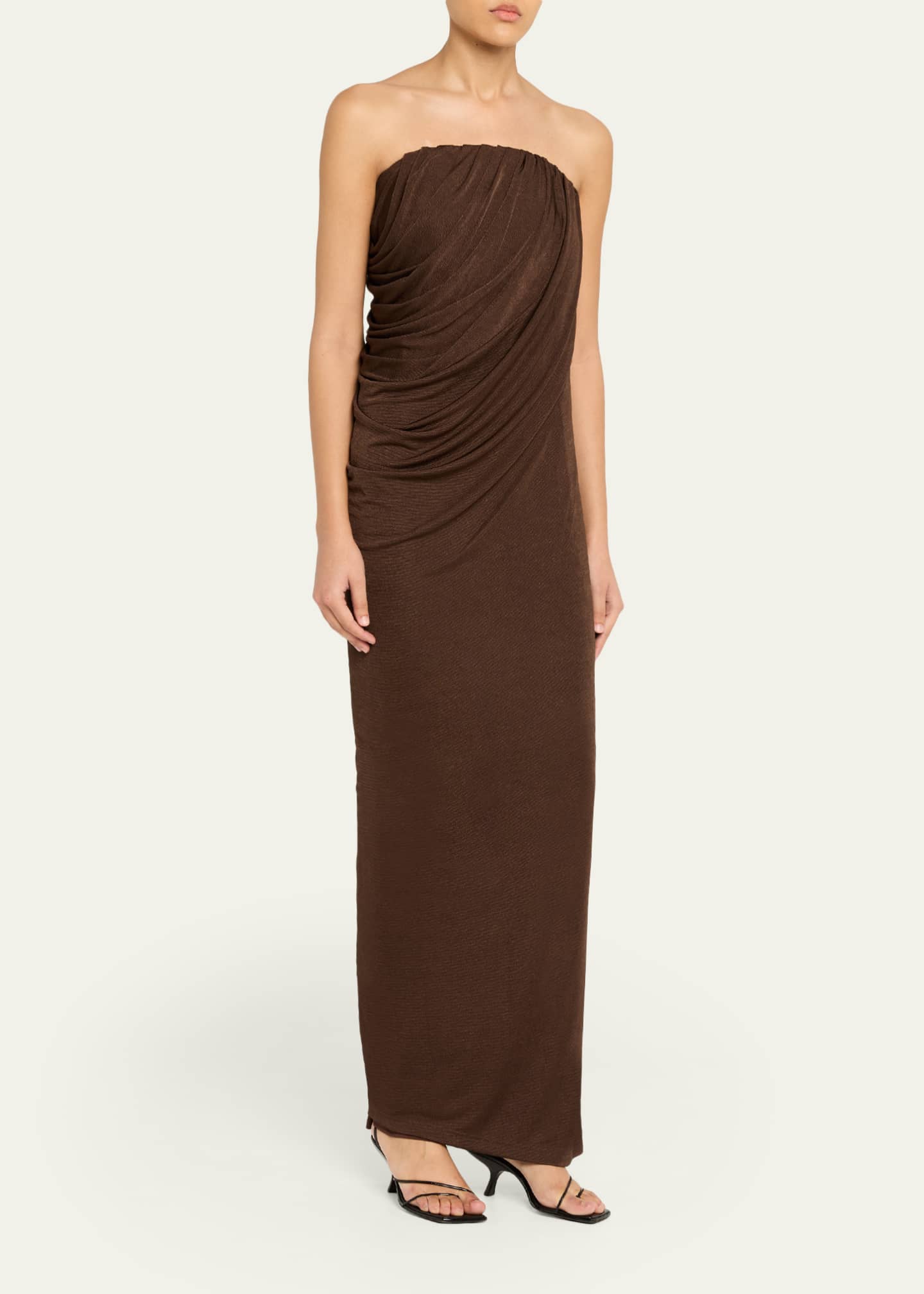 Anna Quan Zella Draped Strapless Dress - Bergdorf Goodman