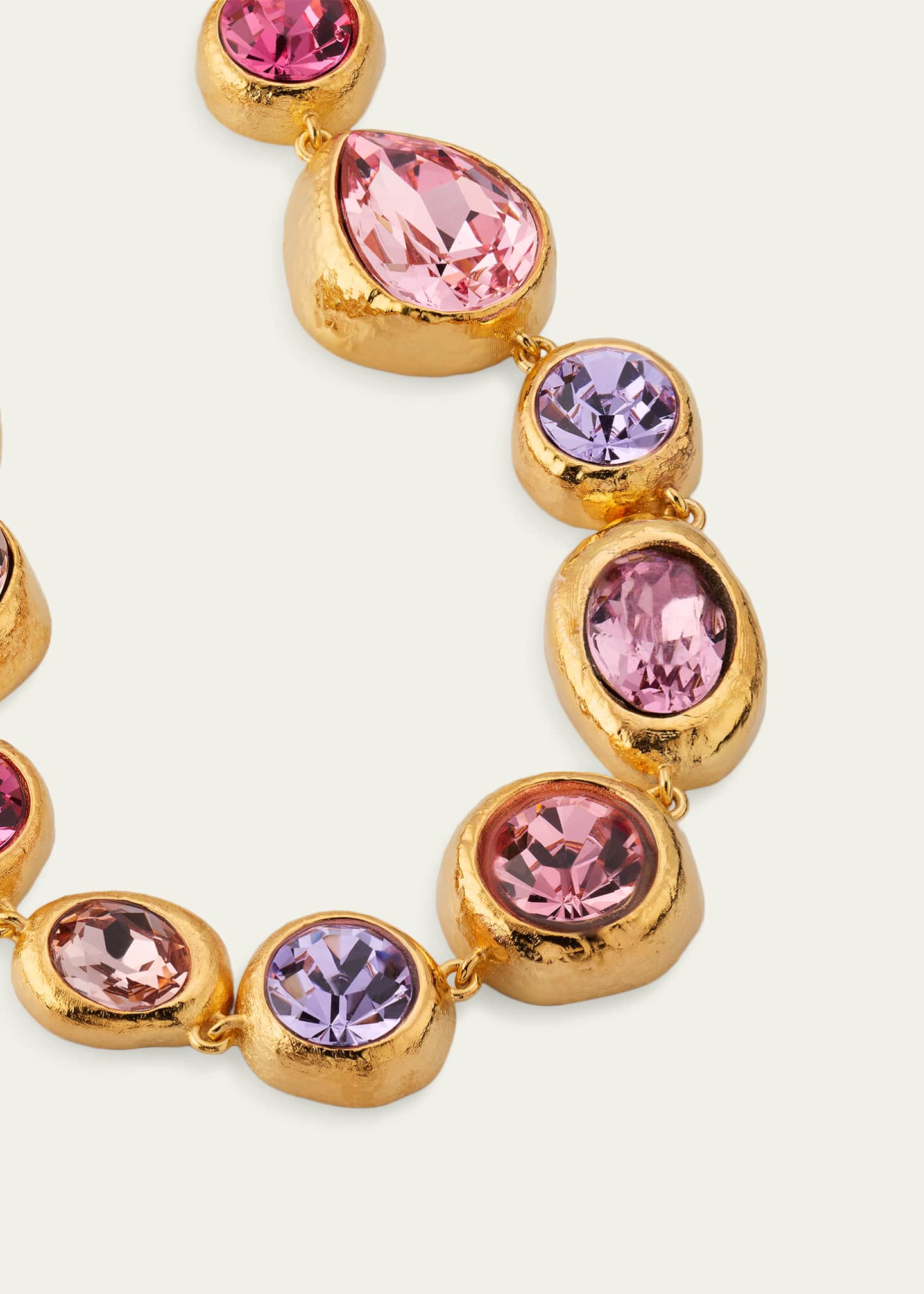 Oscar de la Renta Hammered Stones Chain Necklace - Bergdorf Goodman