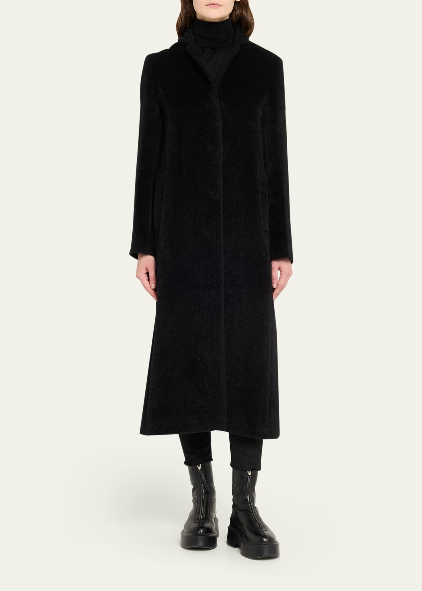 Cinzia Rocca Long Stand Collar Coat - Bergdorf Goodman