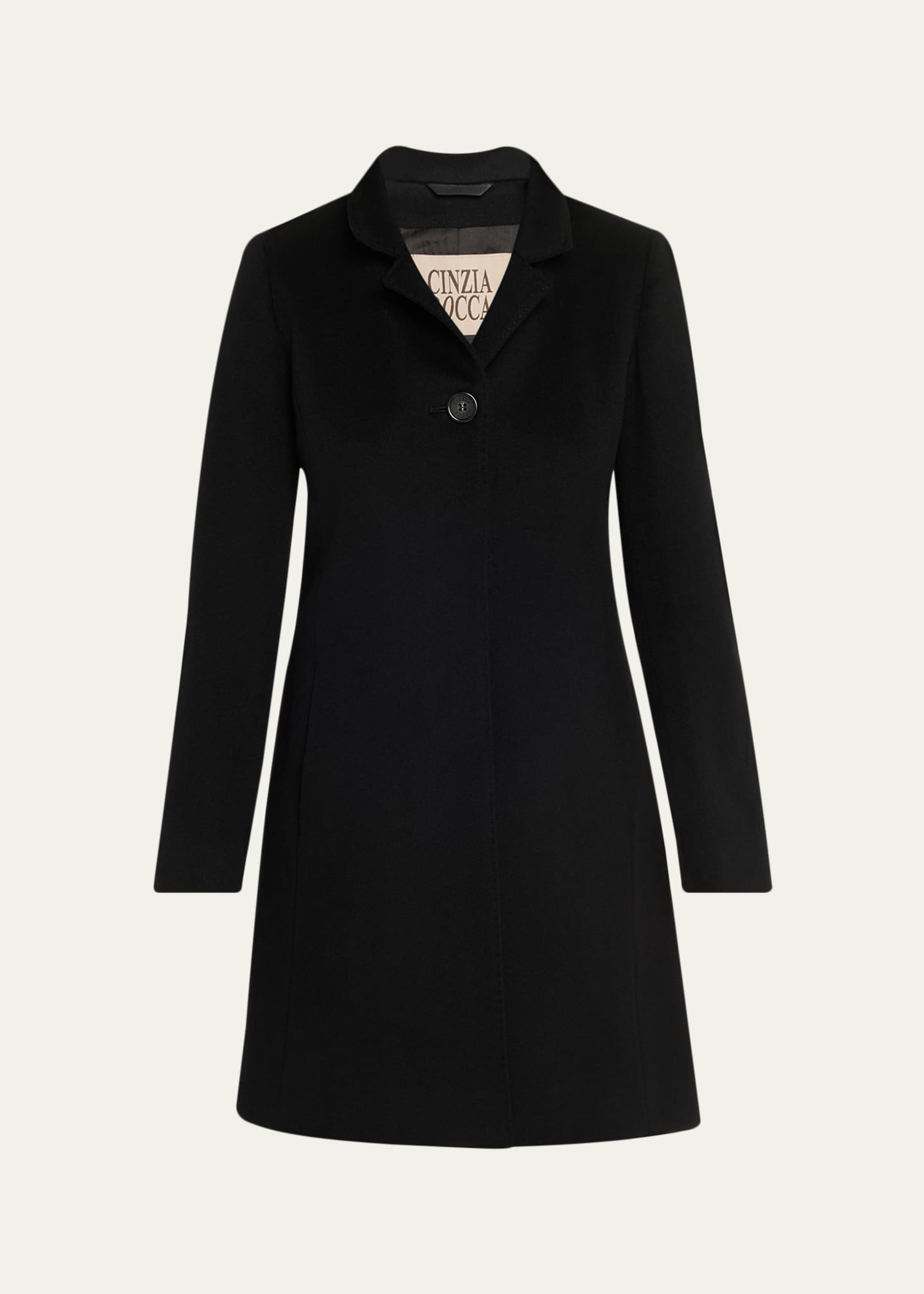 Cinzia Rocca Pure Wool Coat with Inverted Collar - Bergdorf Goodman