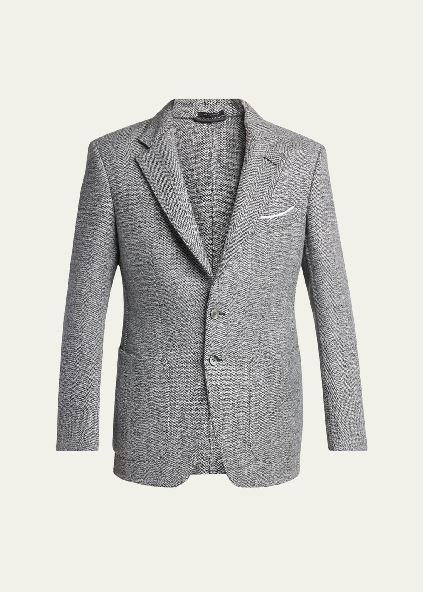TOM FORD Men's Sharkskin Herringbone Double Splittable Jacket ...