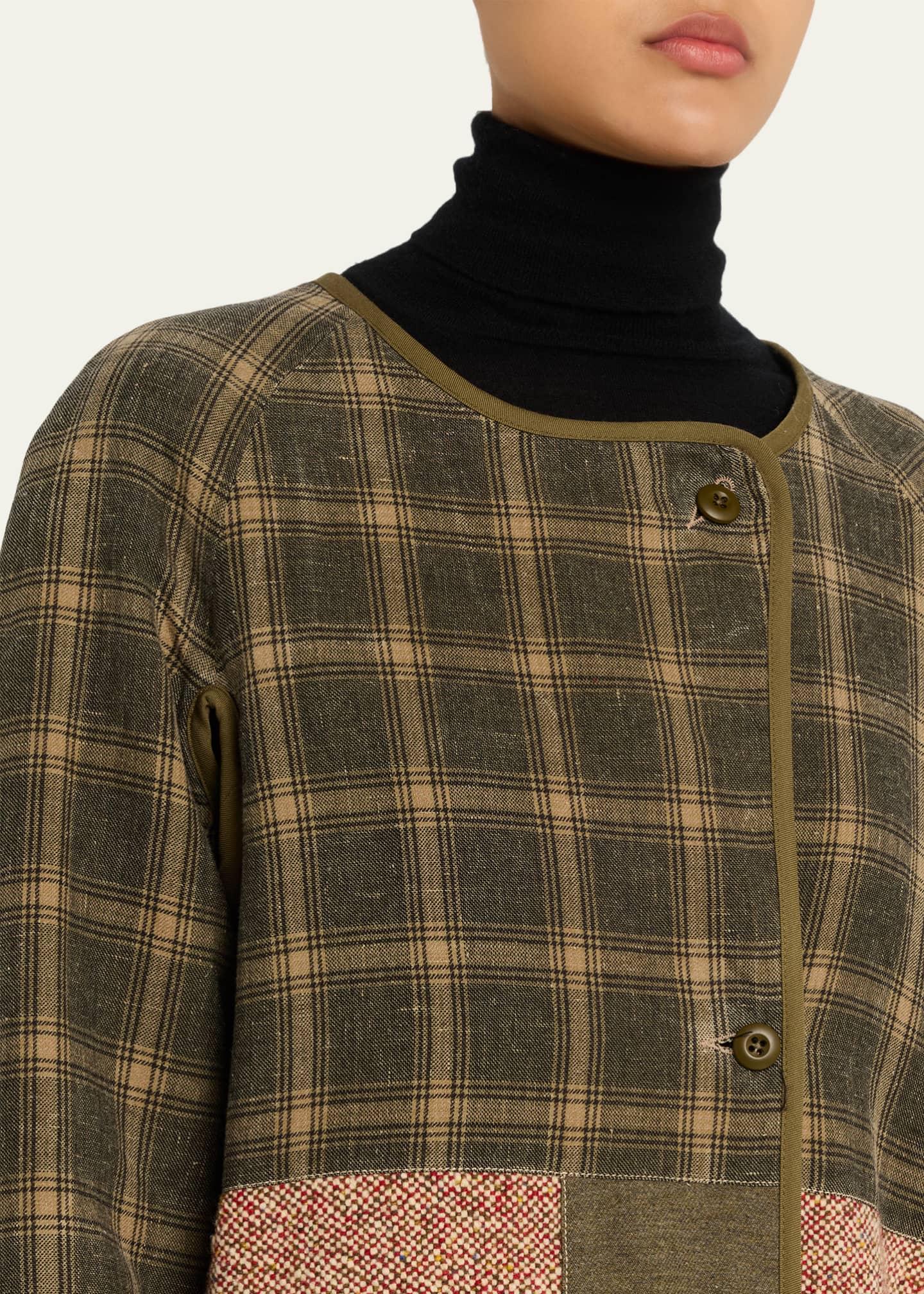 R13 Reversible Oversized Wool-Blend Plaid Jacket - Bergdorf Goodman