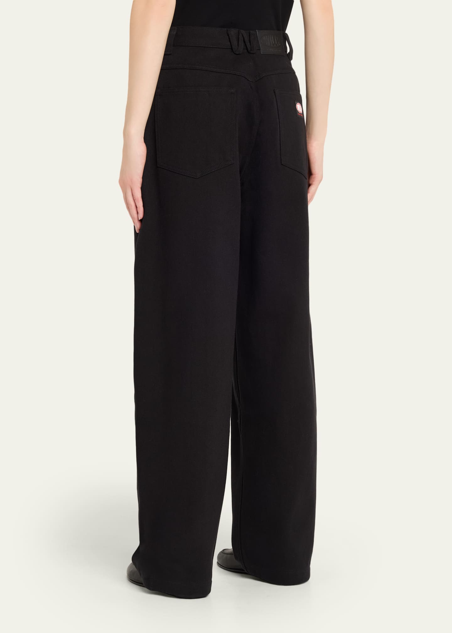 Willy Chavarria Bad Girl Wide Barrel-Leg Jeans - Bergdorf Goodman
