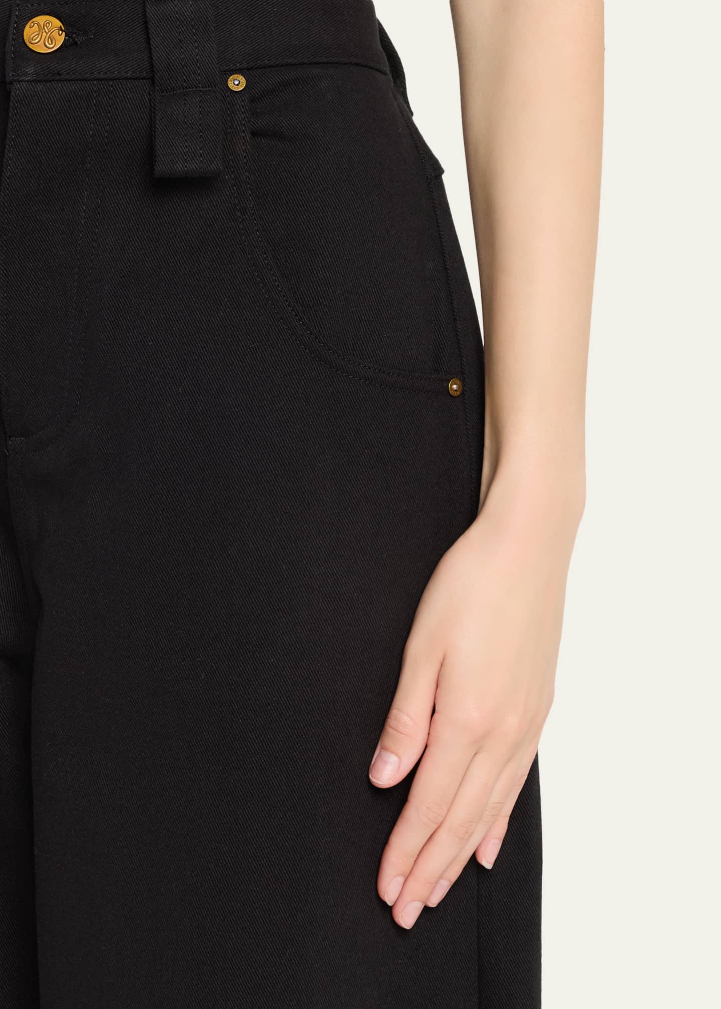 Willy Chavarria Bad Girl Wide Barrel-Leg Jeans - Bergdorf Goodman