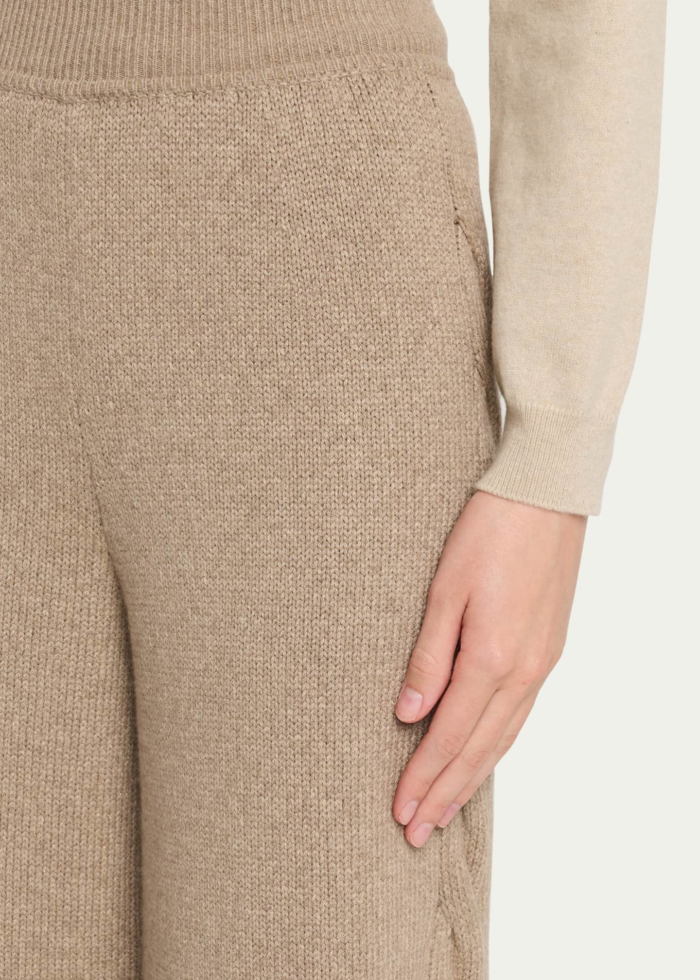 Loro Piana Napier Firefly Cable-Knit Cashmere Joggers - Bergdorf Goodman