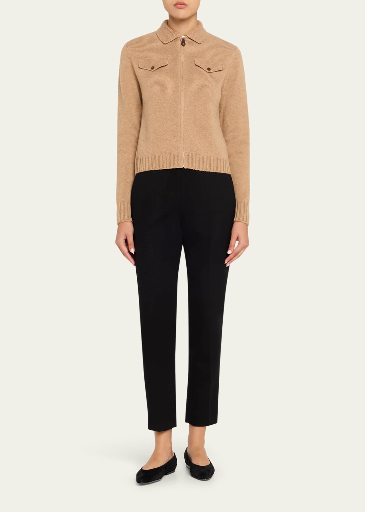 Loro Piana Ralph Cashmere Slim-Leg Ankle Trousers - Bergdorf Goodman