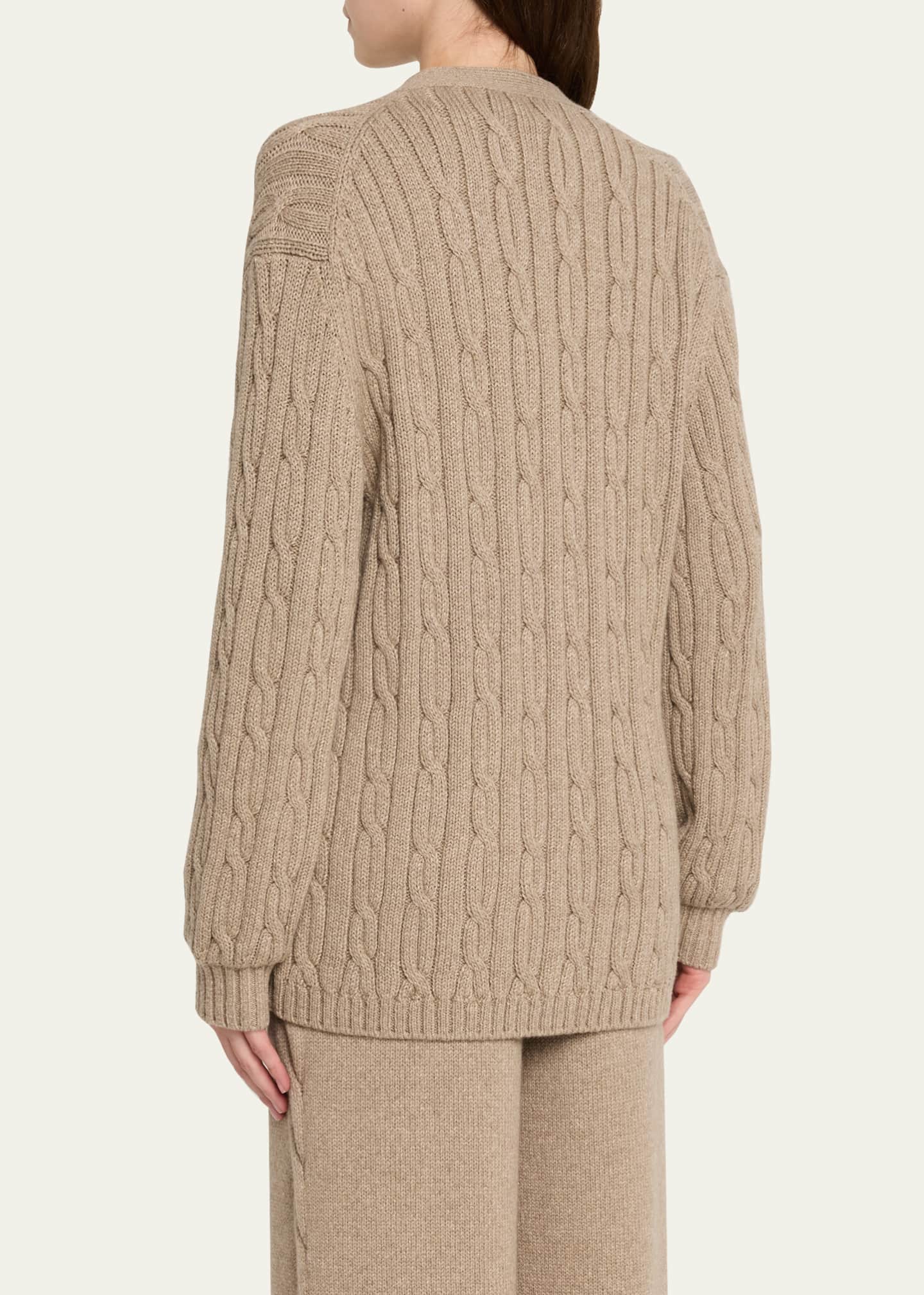 Loro Piana Napier Firefly Coarsehair Cashmere Sweater - Bergdorf Goodman