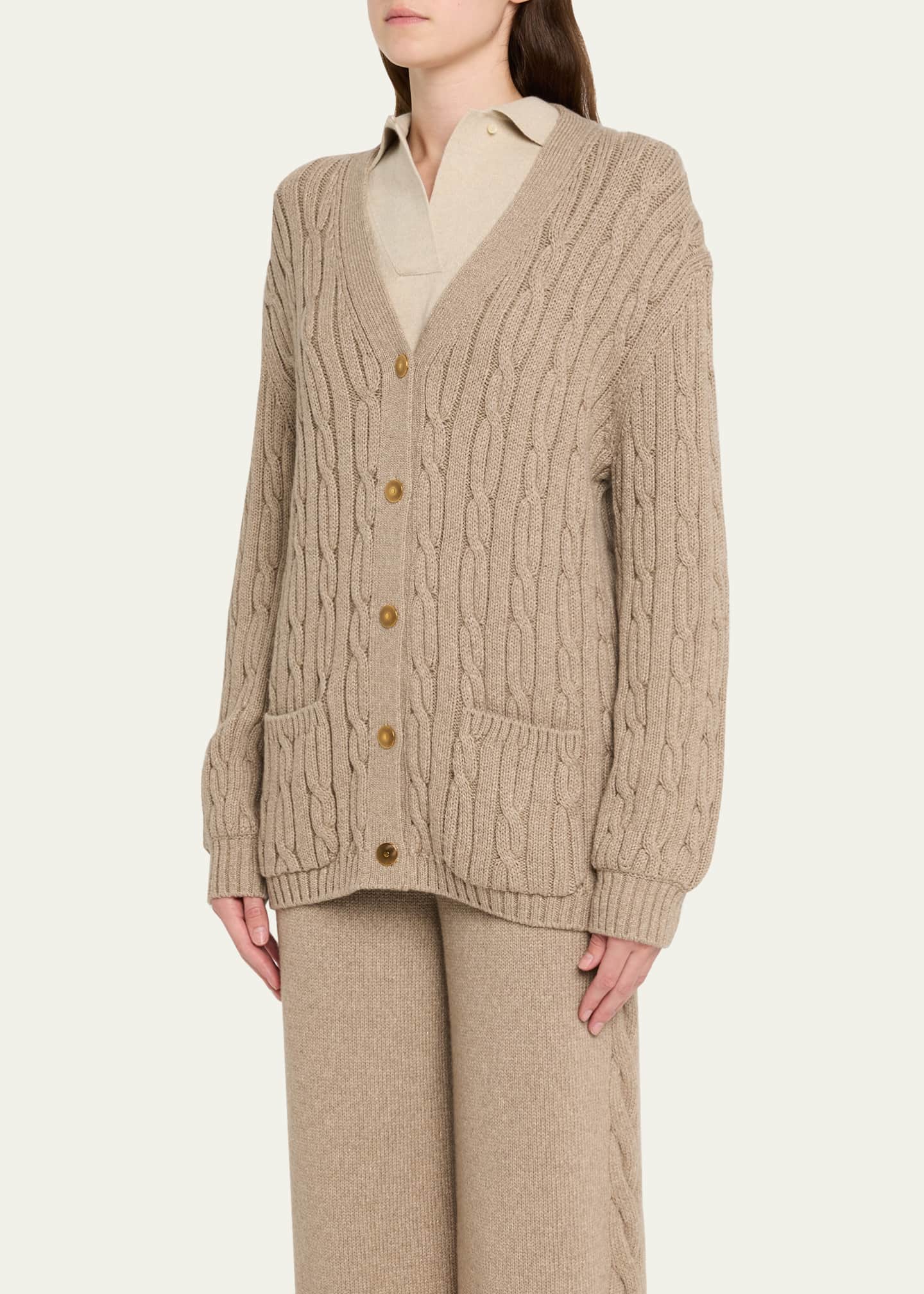 Loro Piana Napier Firefly Coarsehair Cashmere Sweater - Bergdorf Goodman