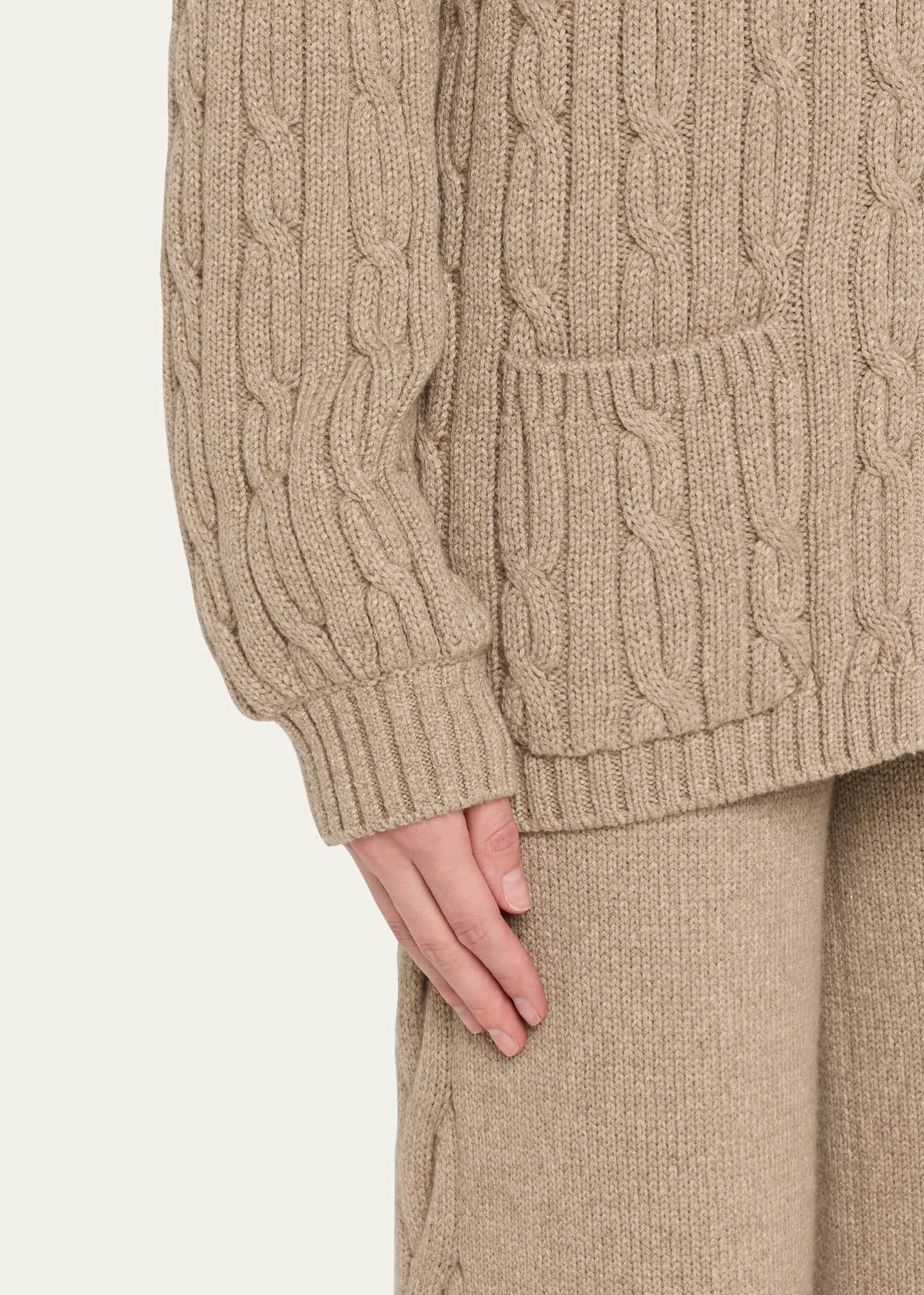 Loro Piana Napier Firefly Coarsehair Cashmere Sweater - Bergdorf Goodman