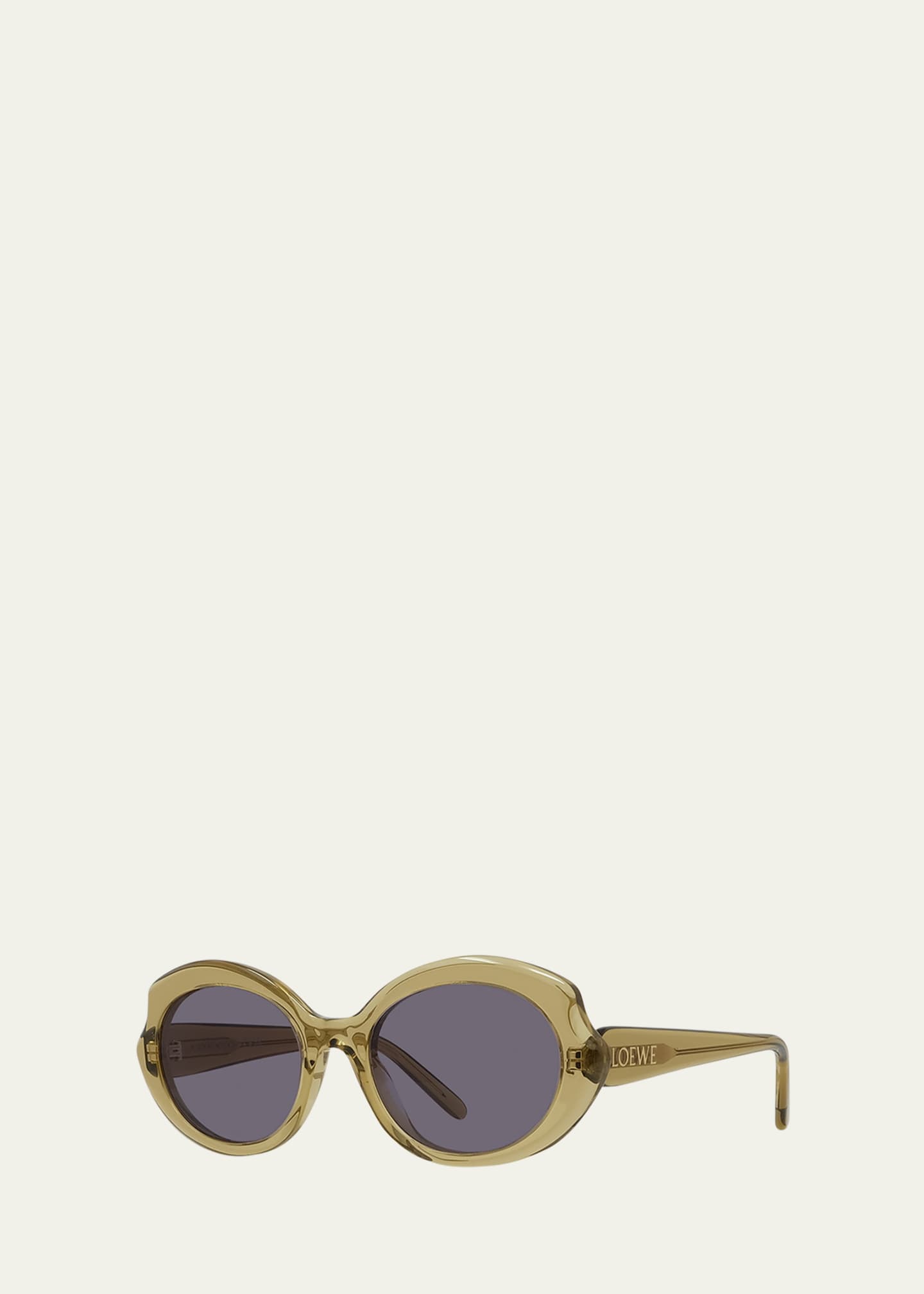Loewe Mini Oval Slim Sunglasses - Bergdorf Goodman