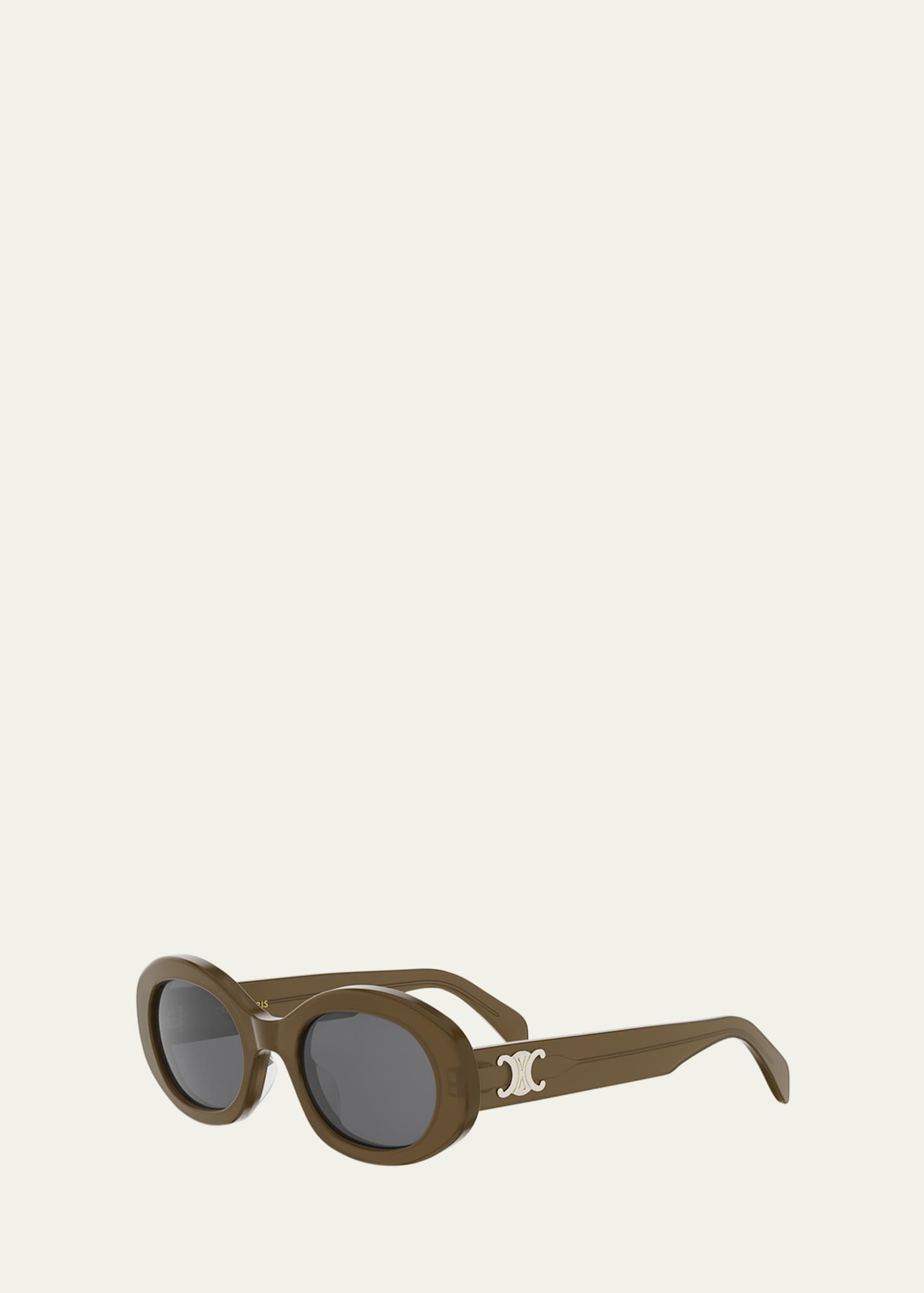 Celine Triomphe 52mm Oval Sunglasses - Bergdorf Goodman