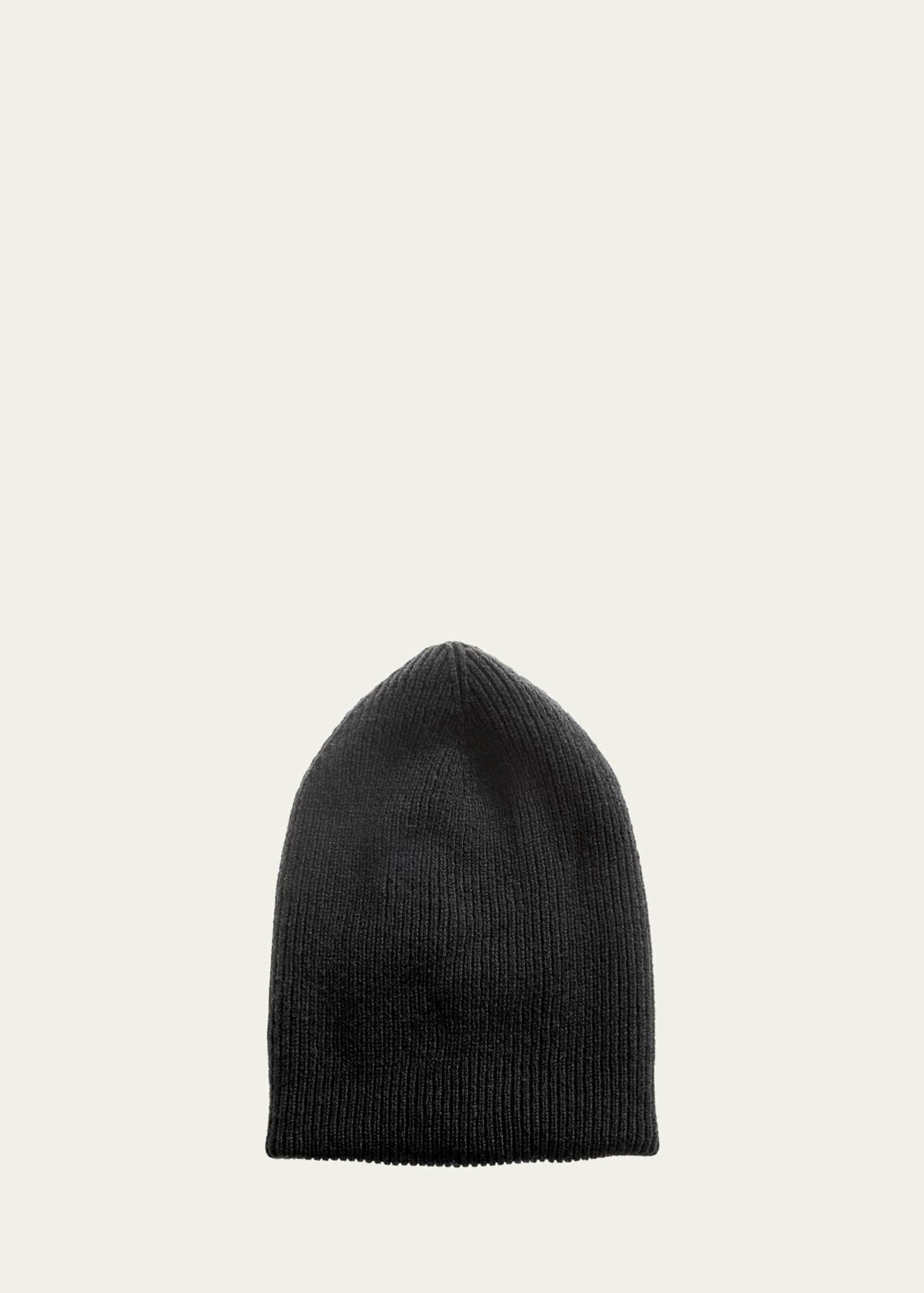 Inverni Men's Cashmere Rib Solid Beanie Hat - Bergdorf Goodman