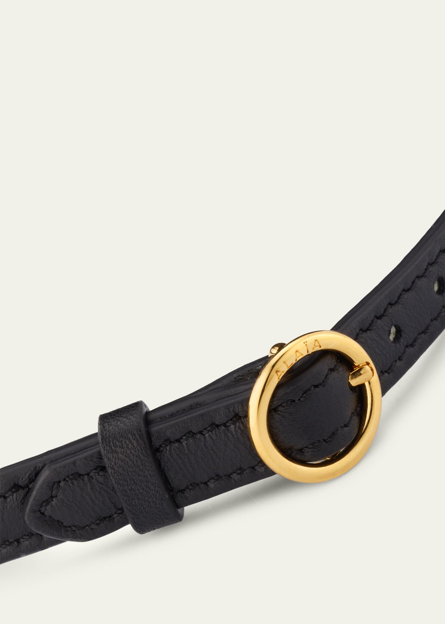 ALAIA Leather Flower Choker - Bergdorf Goodman