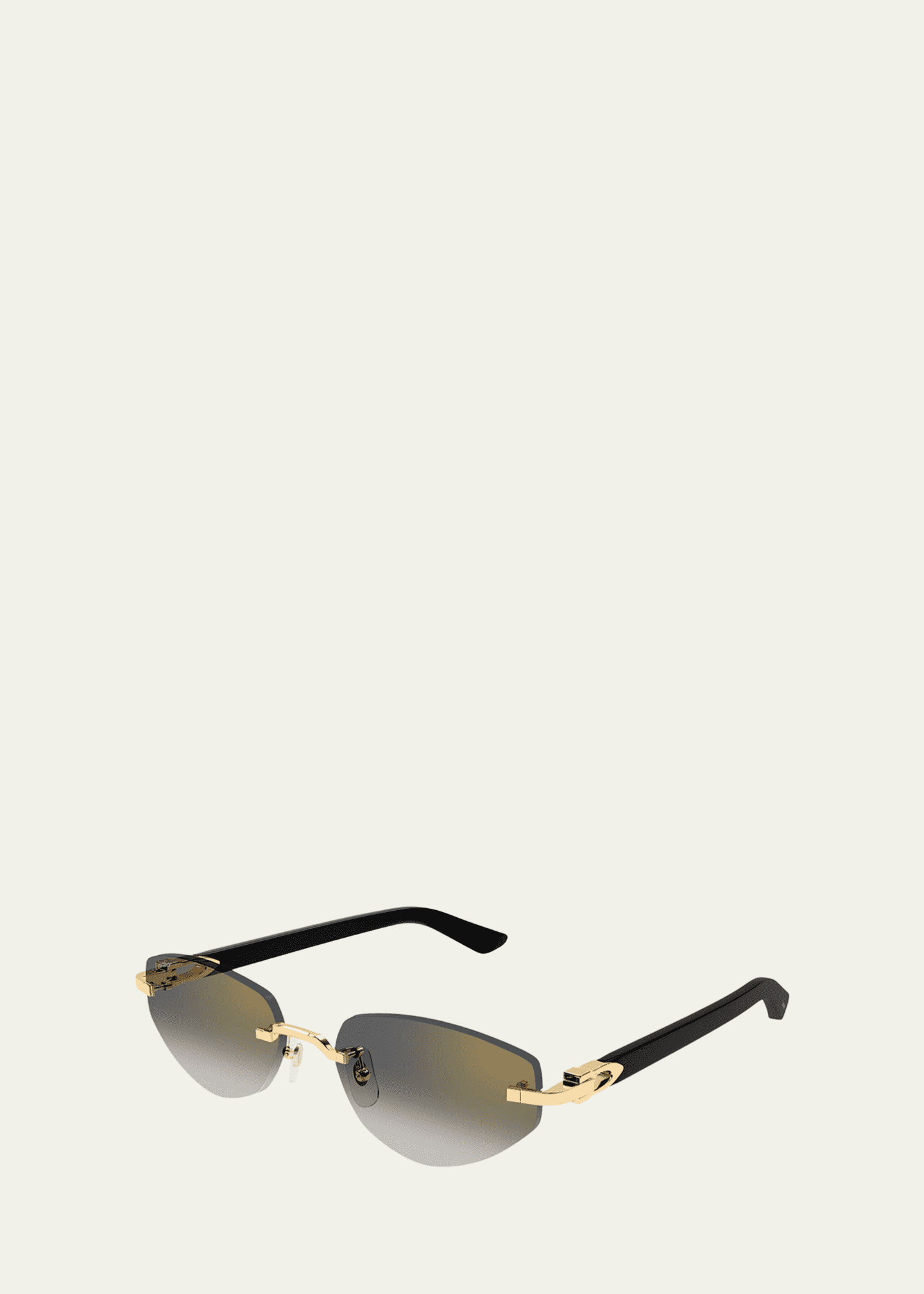 Cartier C Decor Cat-Eye Metal Sunglasses - Bergdorf Goodman