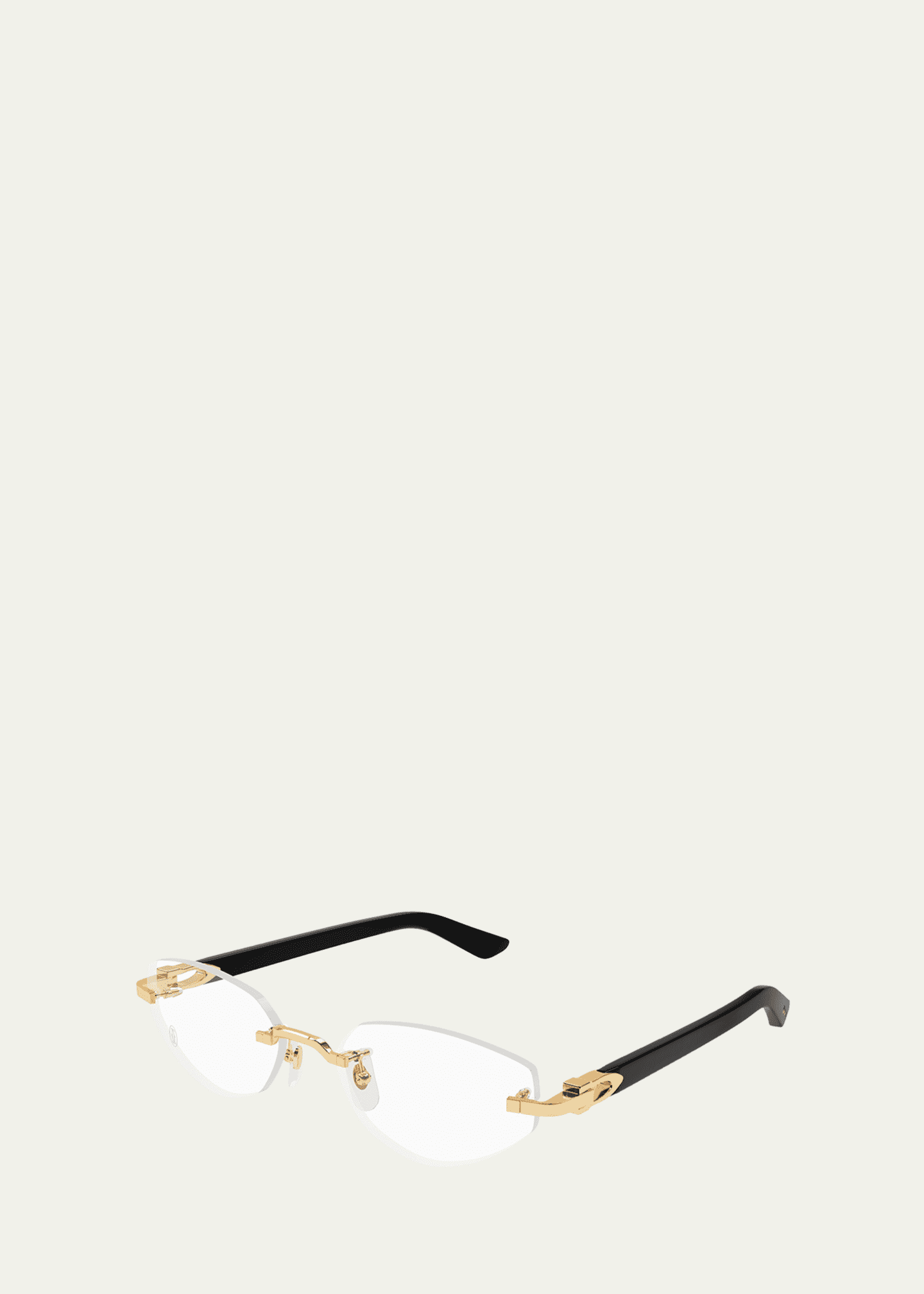 Cartier Metal Cat-Eye Optical Frames - Bergdorf Goodman