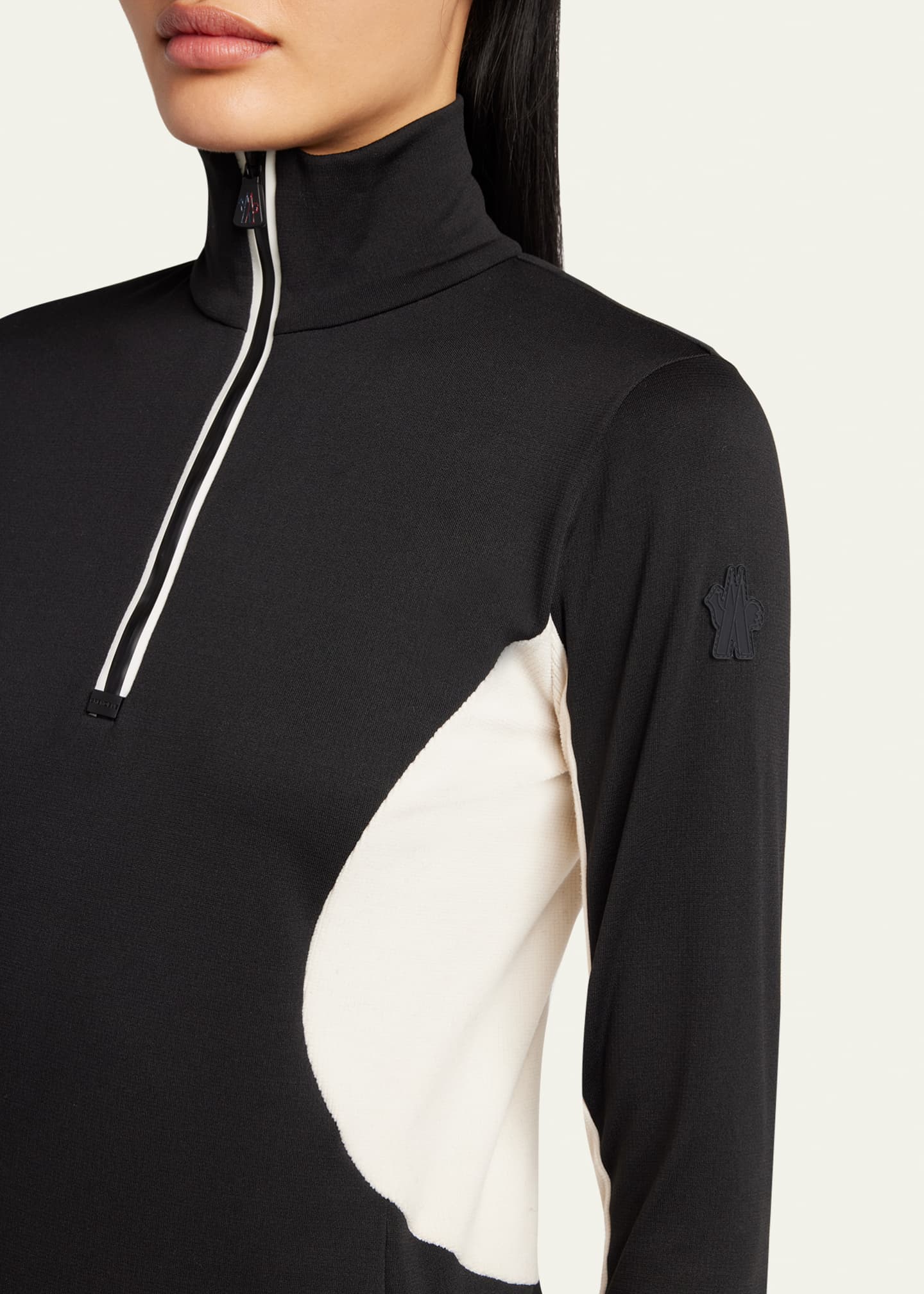 Moncler Grenoble Polartec® Base Layer Zip Turtleneck - Bergdorf Goodman