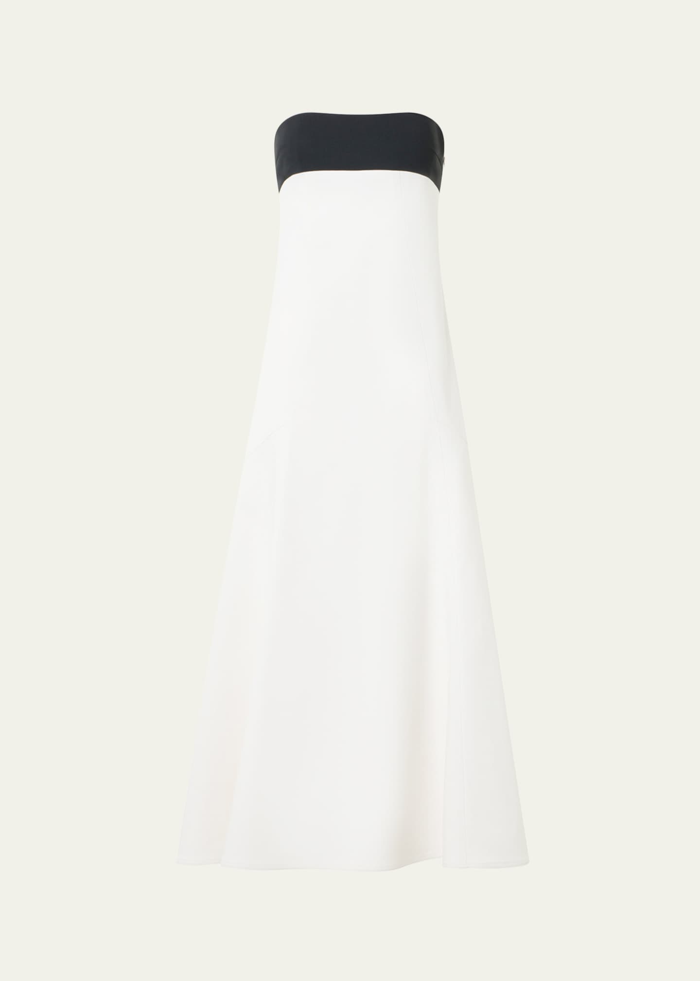 Akris Strapless Denim A-Line Ankle Dress - Bergdorf Goodman